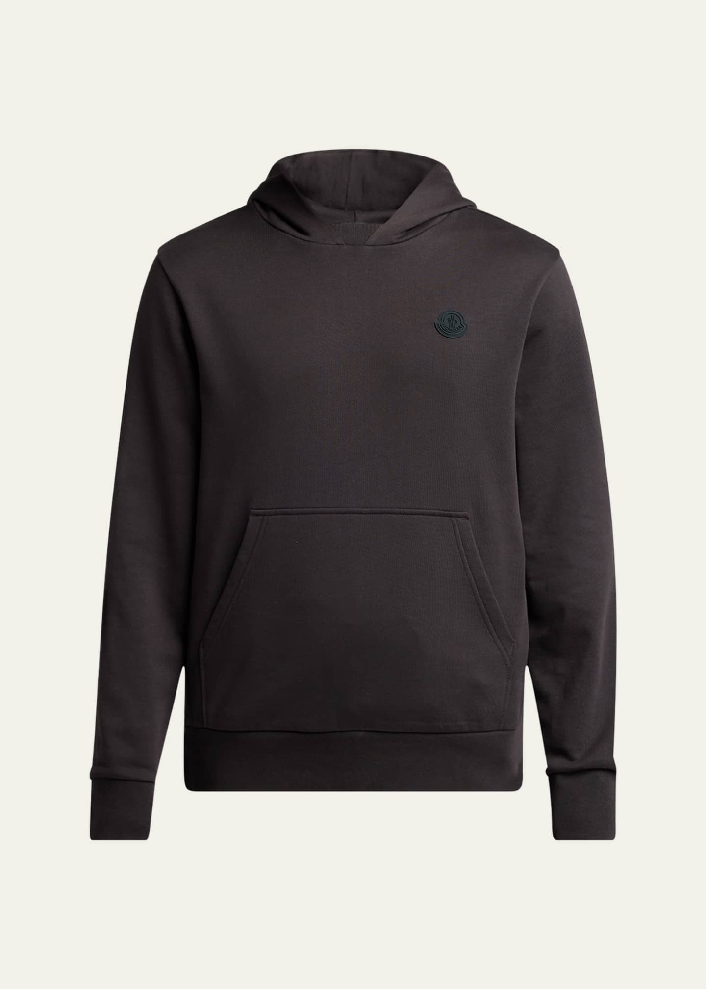 Moncler Men's Cotton Chest-Logo Hoodie - Bergdorf Goodman
