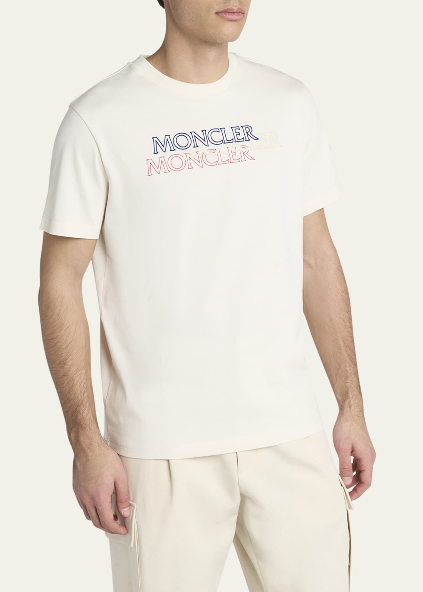 Moncler Men's Logo Script Graphic T-Shirt - Bergdorf Goodman