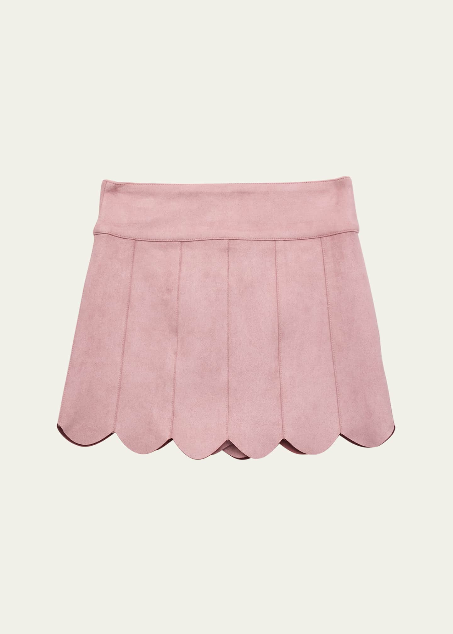 KatieJ NYC Girl's Tween Autumn Scalloped Mini Skirt, Size S-L ...
