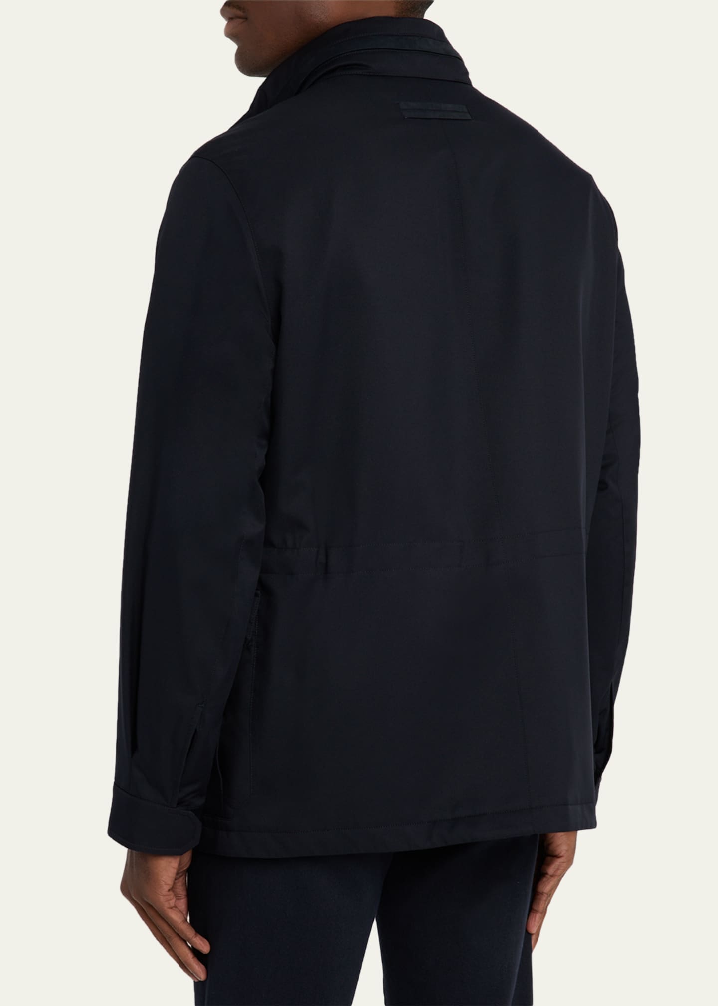 ZEGNA Men's Technical Full-Zip Car Coat - Bergdorf Goodman