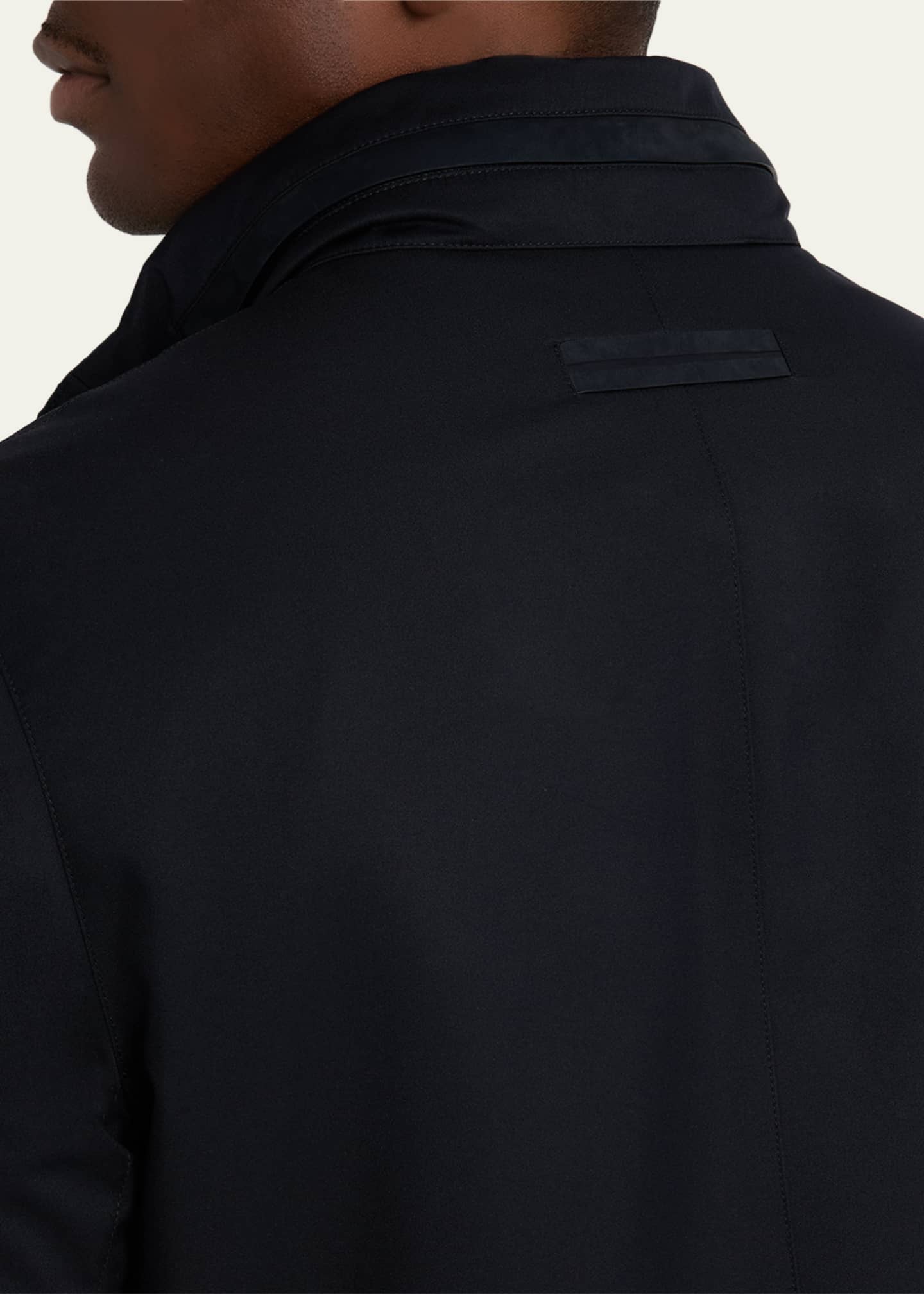 ZEGNA Men's Technical Full-Zip Car Coat - Bergdorf Goodman
