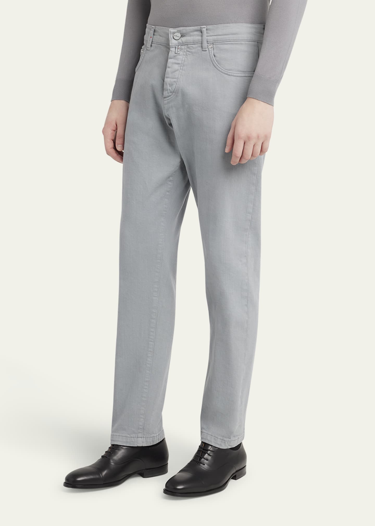 Kiton Men's Cotton Stretch Slim Five-Pocket Pants - Bergdorf Goodman