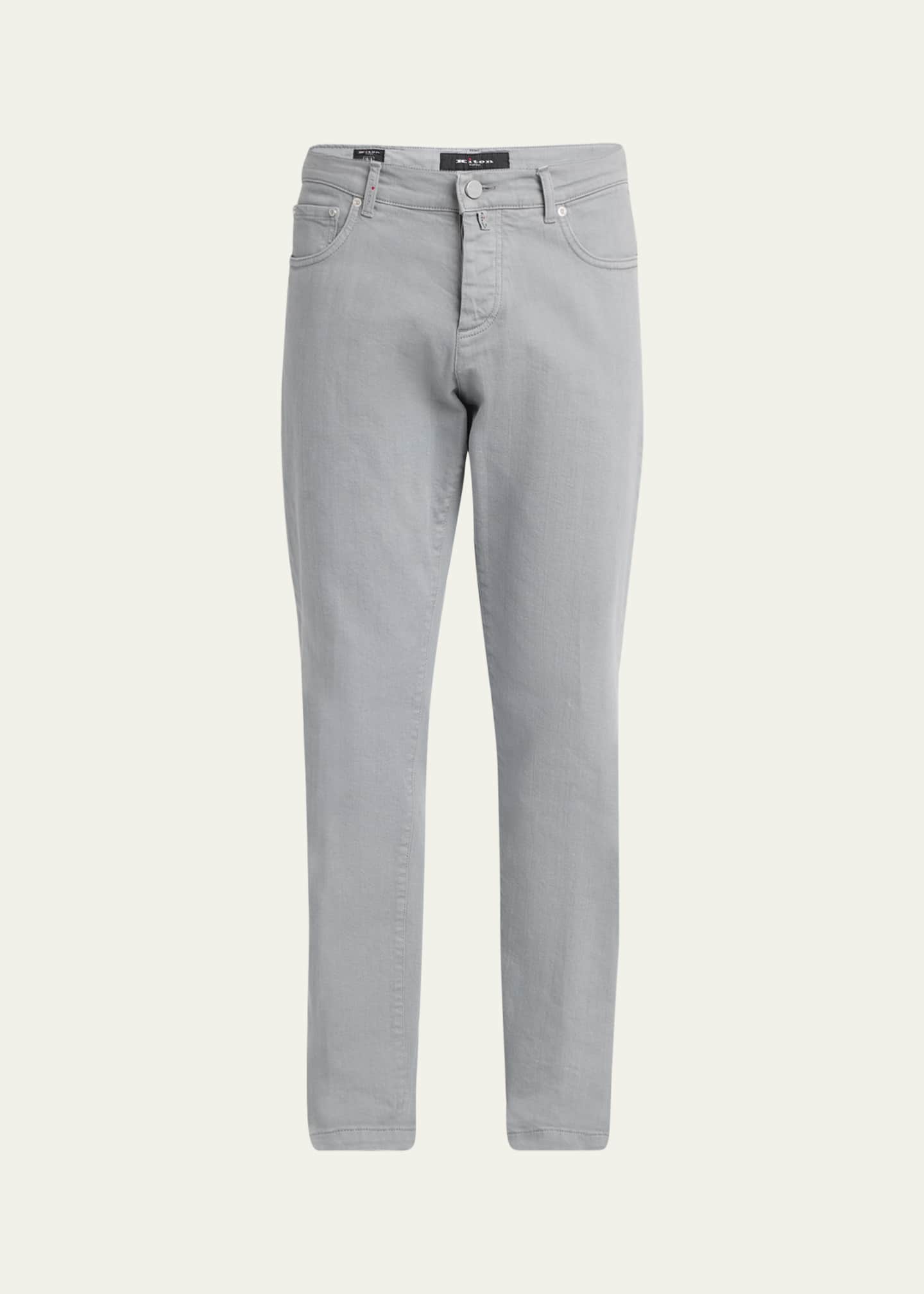 Kiton Men's Cotton Stretch Slim Five-Pocket Pants - Bergdorf Goodman