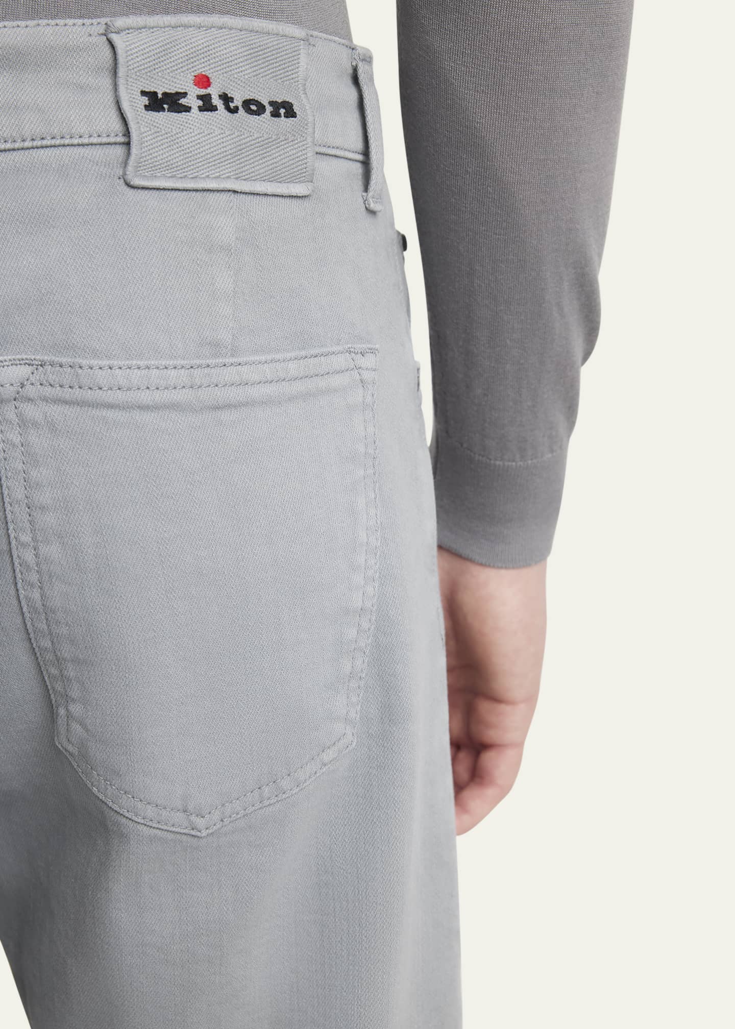 Kiton Men's Cotton Stretch Slim Five-Pocket Pants - Bergdorf Goodman