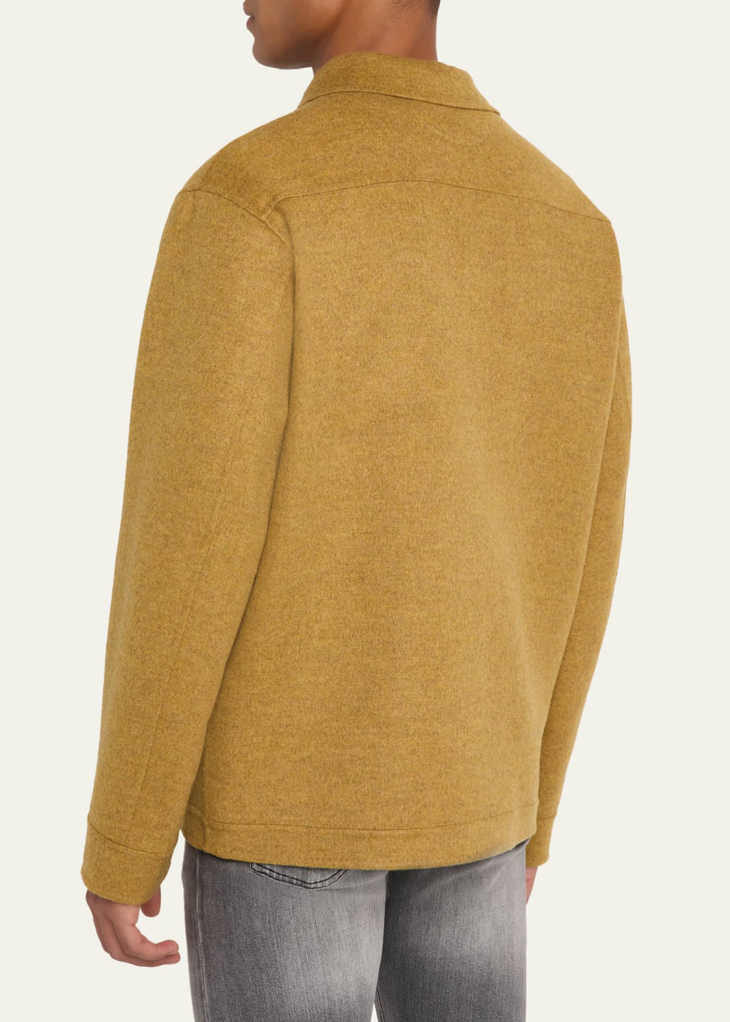 Kiton Men's Cashmere Double-Faced Shirt Jacket - Bergdorf Goodman