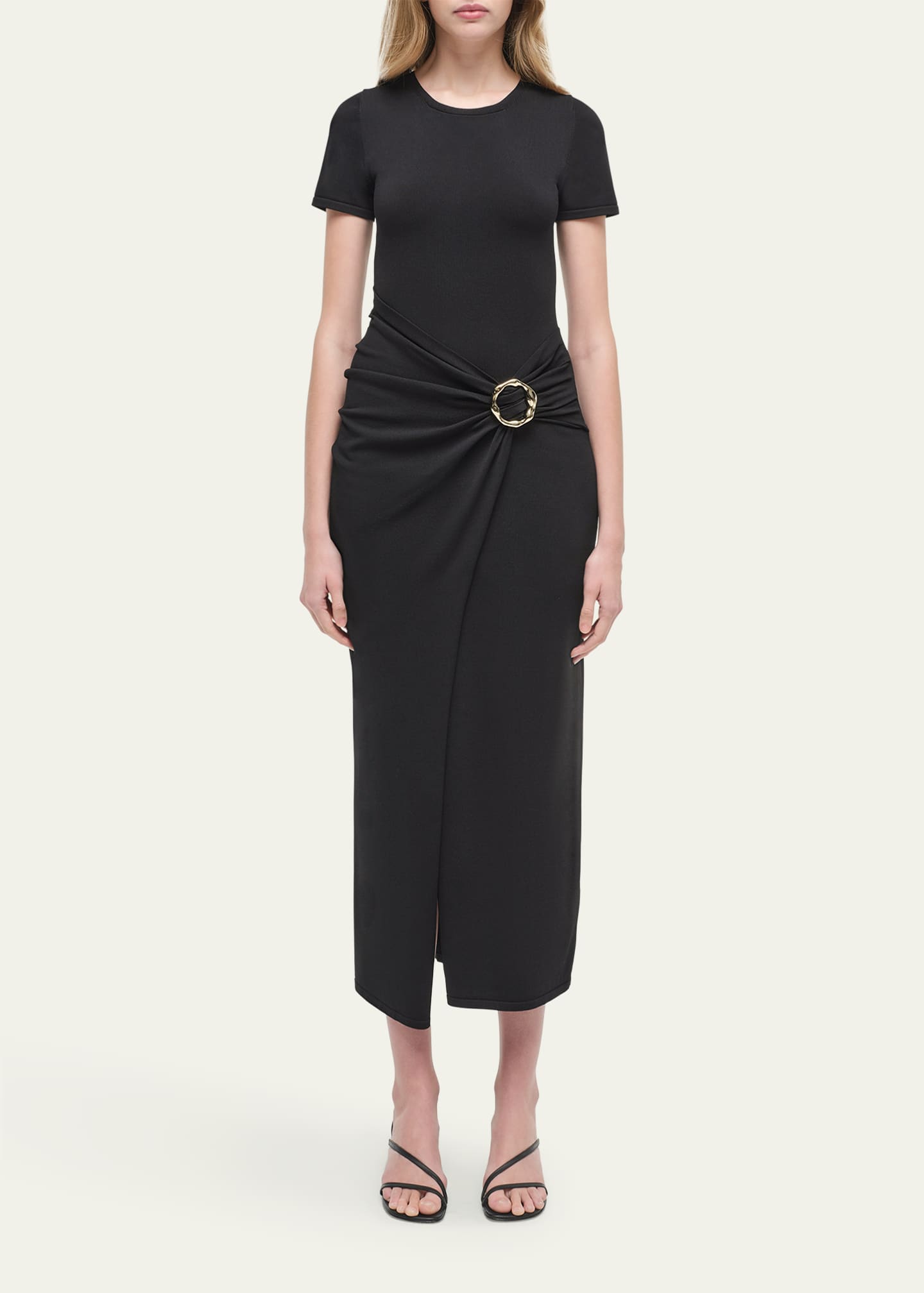 SIMKHAI Soren Gathered Knit T-Shirt Dress - Bergdorf Goodman