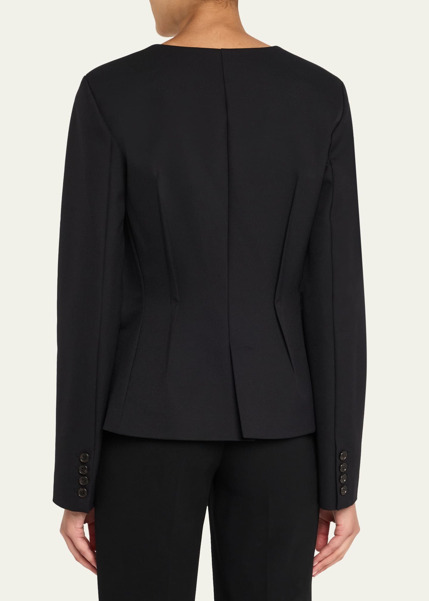 SIMKHAI Marlowe Tailored Square-Neck Jacket - Bergdorf Goodman