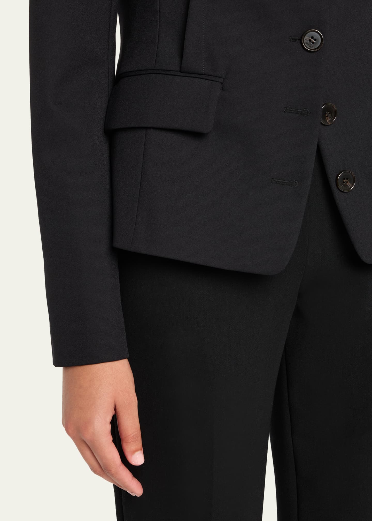 SIMKHAI Marlowe Tailored Square-Neck Jacket - Bergdorf Goodman