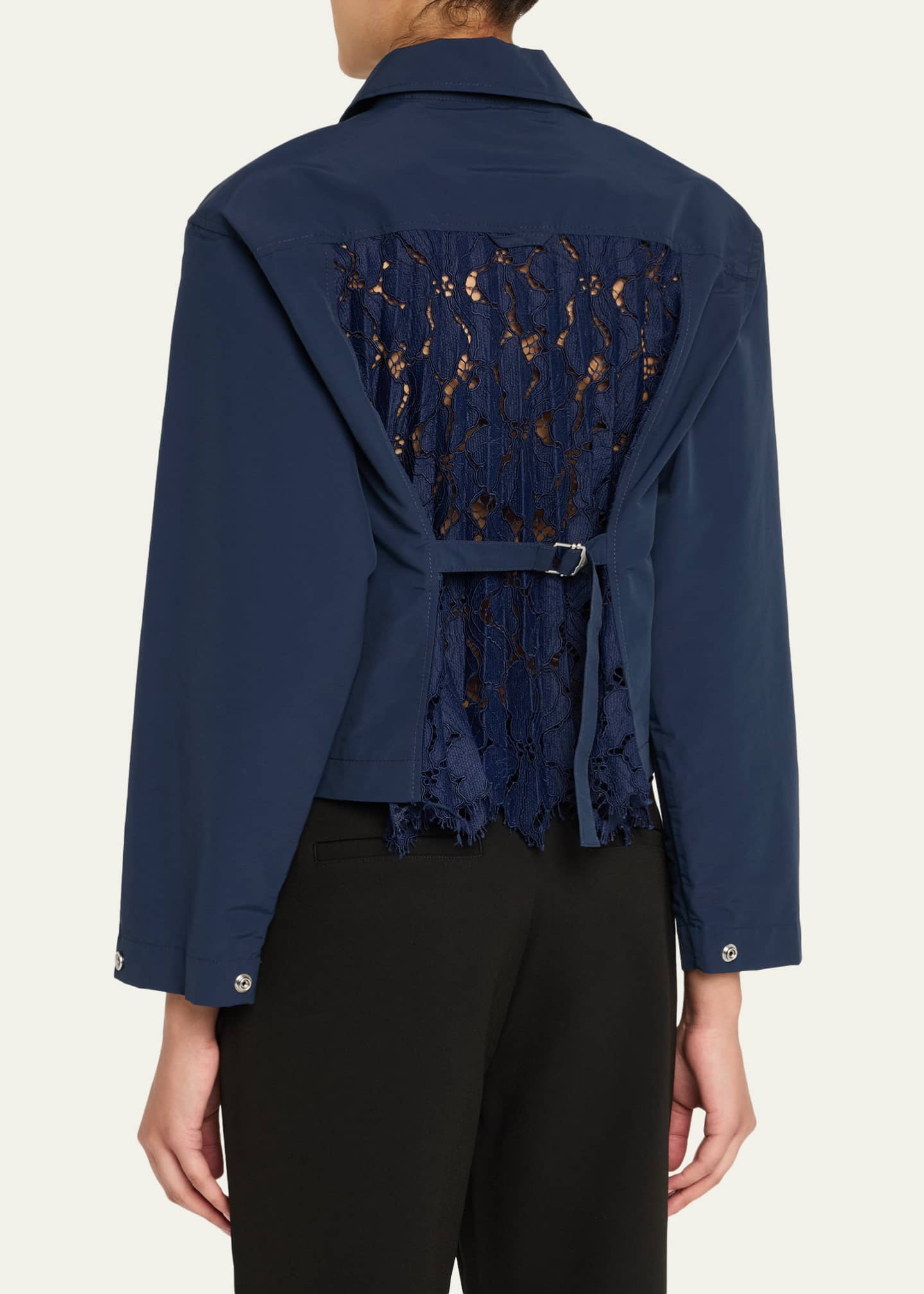 SIMKHAI Edison Zip-Front Shirt - Bergdorf Goodman