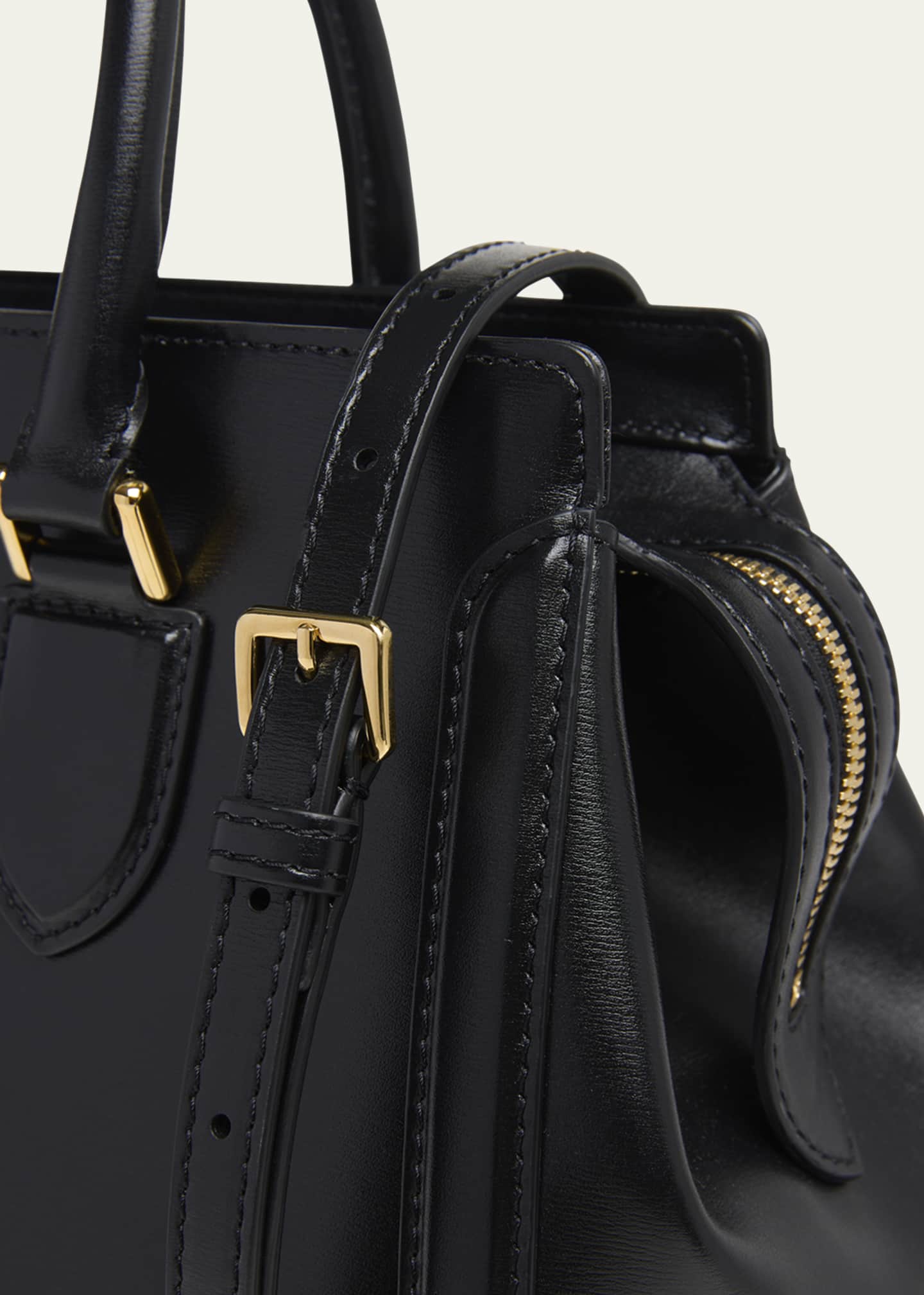 McQueen Birdee Large Leather Shoulder Bag - Bergdorf Goodman