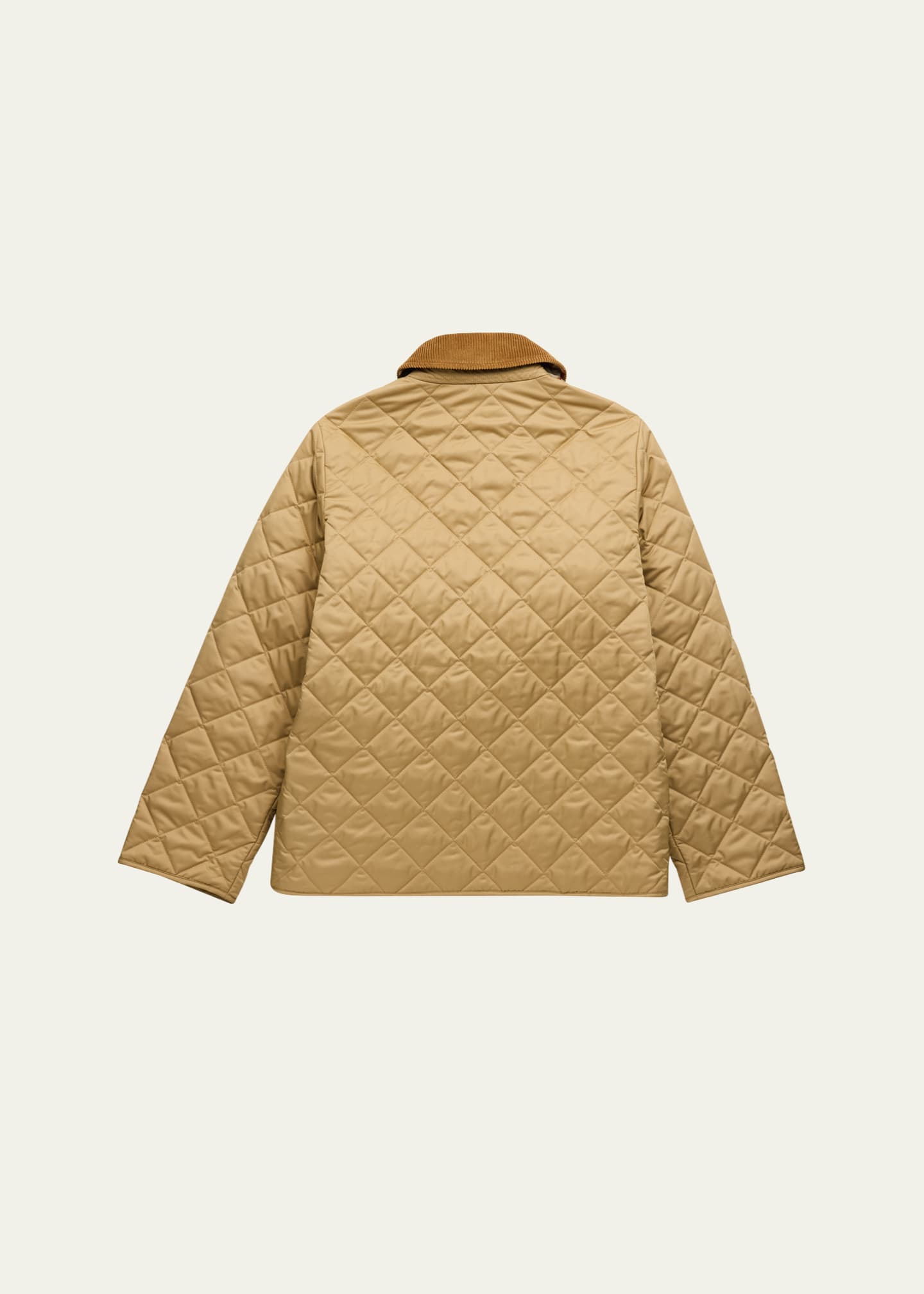 Burberry Girl's Milo Corduroy-Collar Quilted Jacket, Size Newborn-14 ...