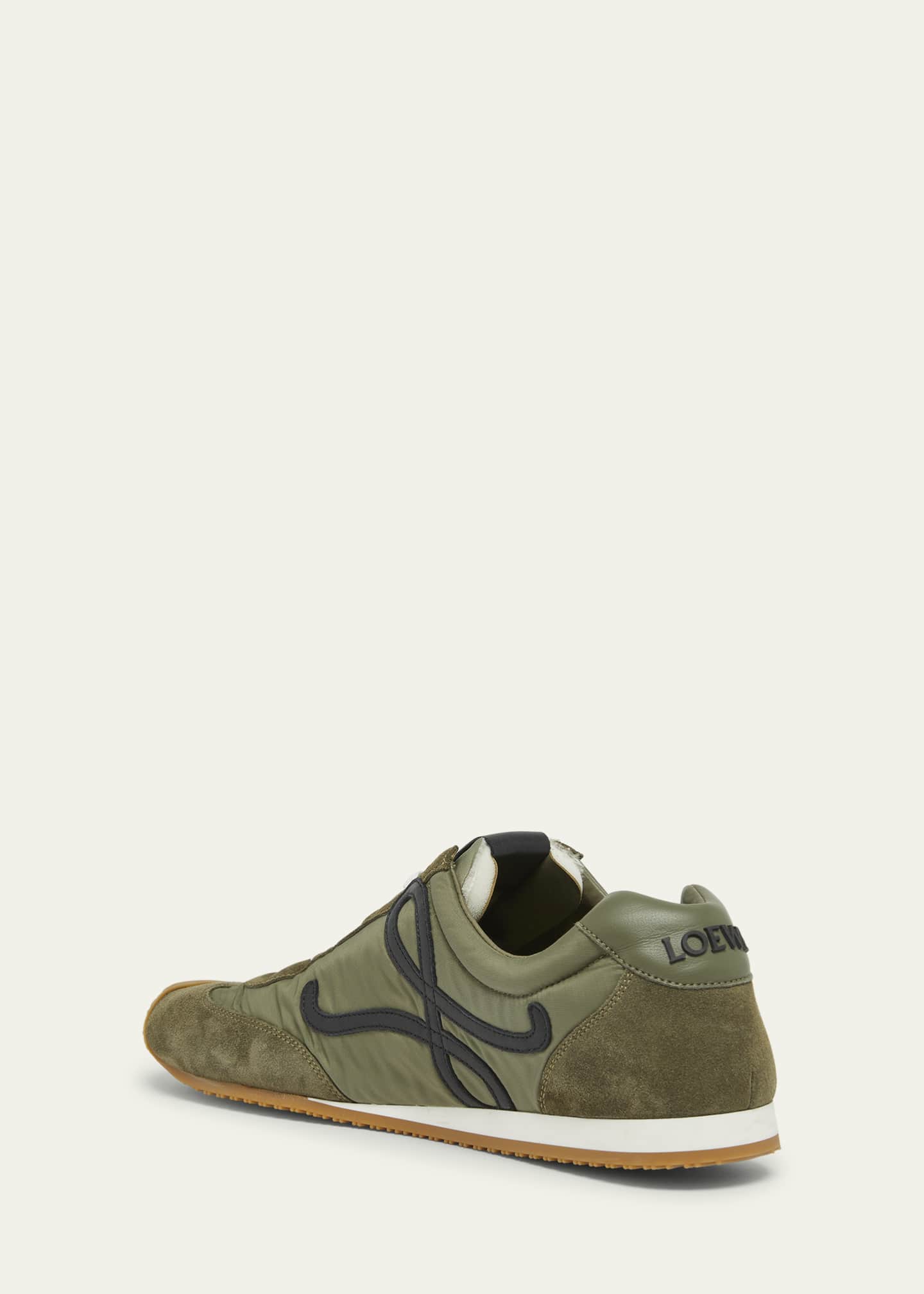 Loewe Men's Ballet Runner 2.0 Nylon & Calfskin Sneakers - Bergdorf Goodman
