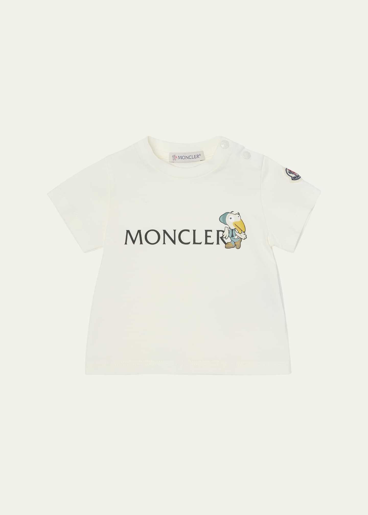 Moncler Boy's MonDuck Logo-Print Short-Sleeve T-Shirt, Size 3M-3 ...