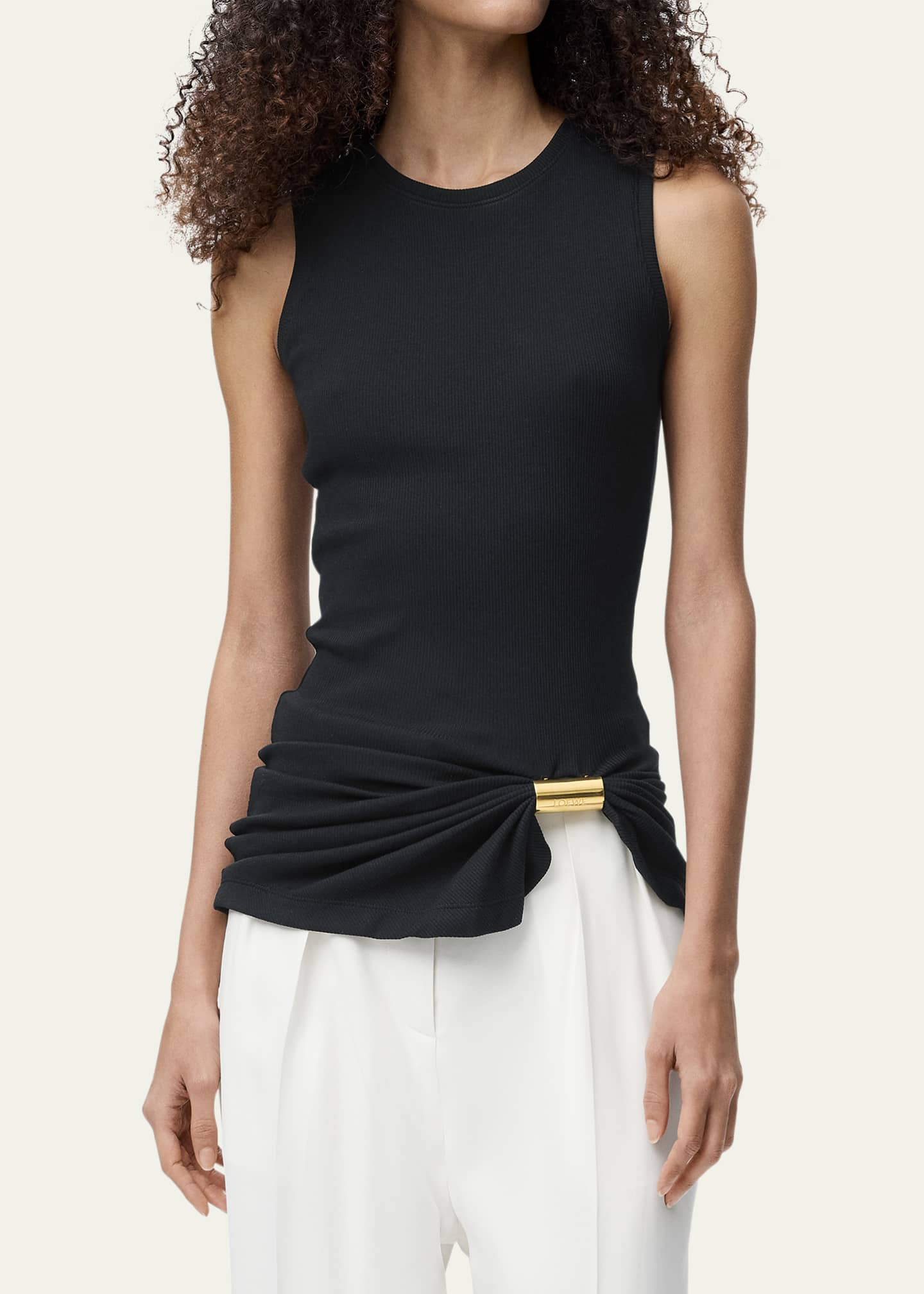 Loewe Logo Hardware Detail Tank Top - Bergdorf Goodman