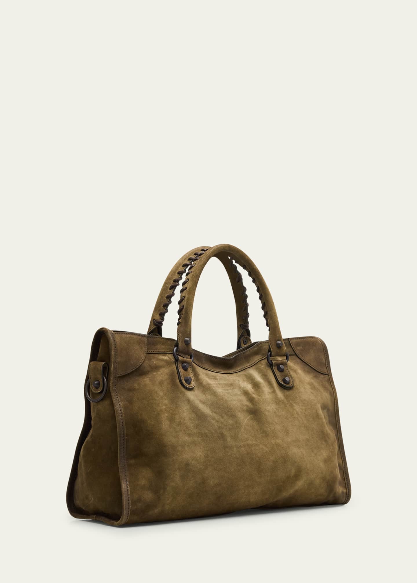 Balenciaga Le City Suede Medium Tote Bag - Bergdorf Goodman