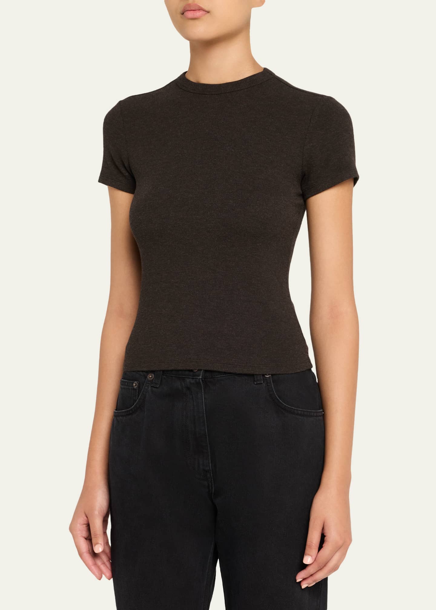 FRAME The Rib Baby Tee - Bergdorf Goodman