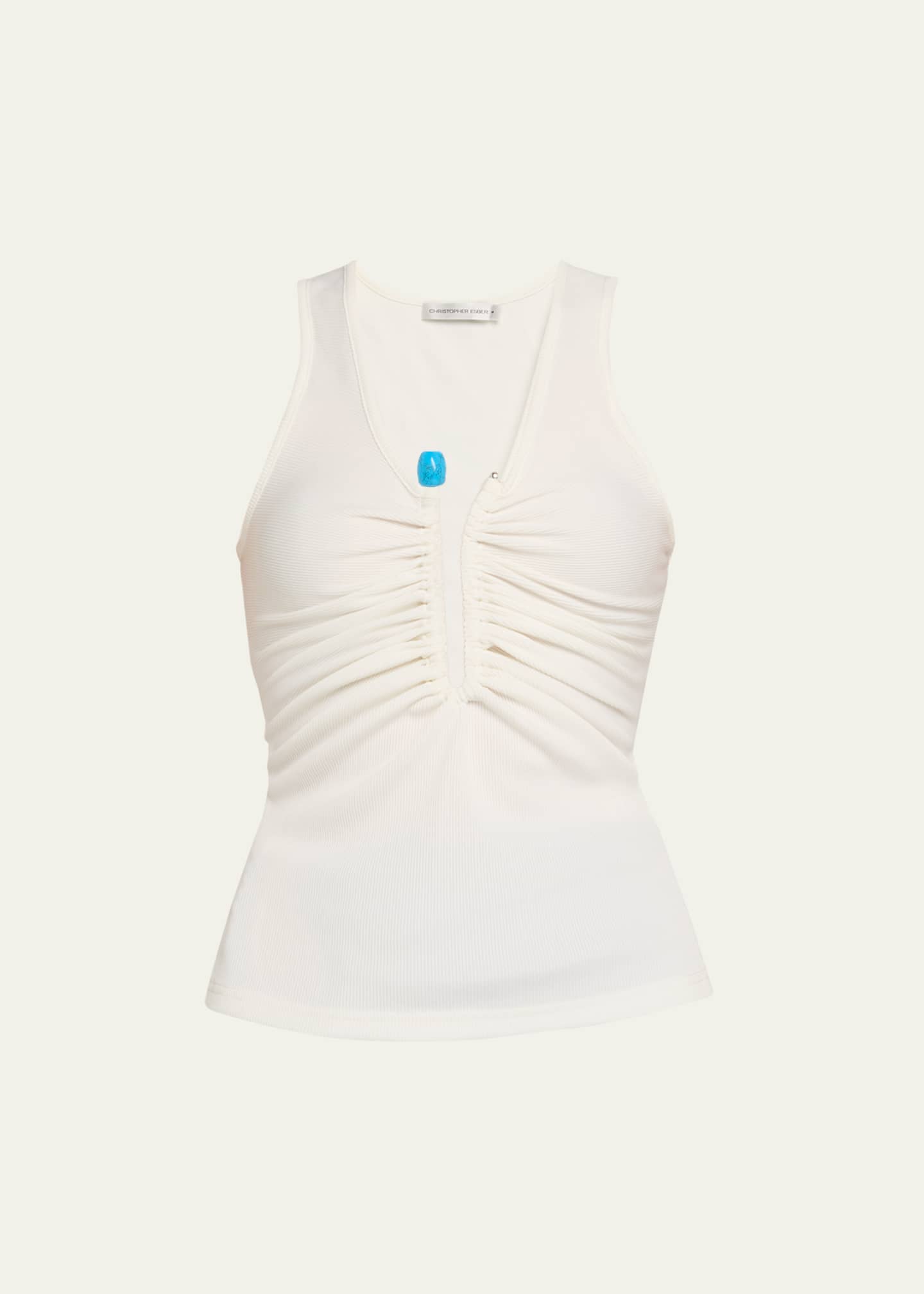 Christopher Esber Crystal Pin Rib Tank Top - Bergdorf Goodman