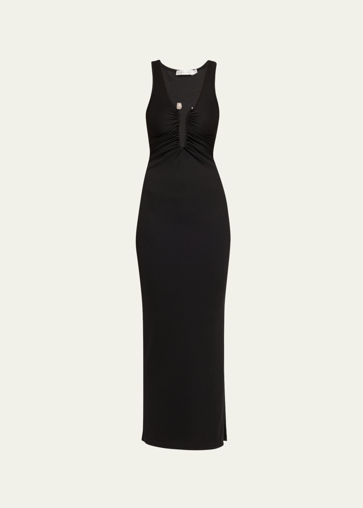 Christopher Esber Crystal Pin Ruched Maxi Tank Dress - Bergdorf Goodman