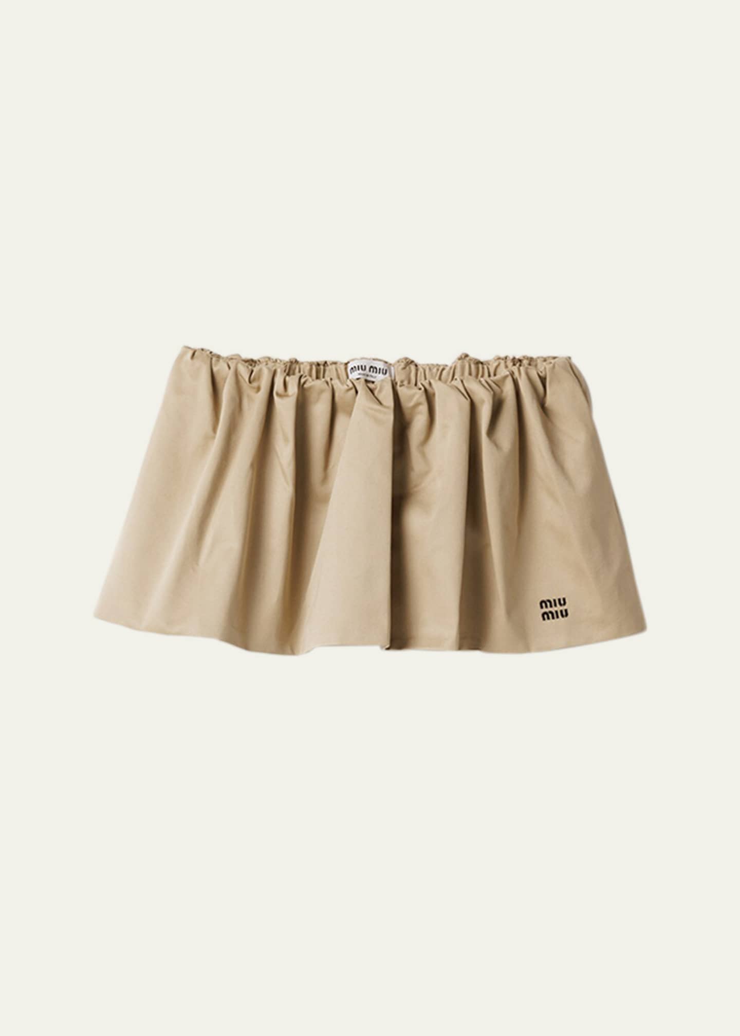 Miu Miu Chino Mini Skirt - Bergdorf Goodman