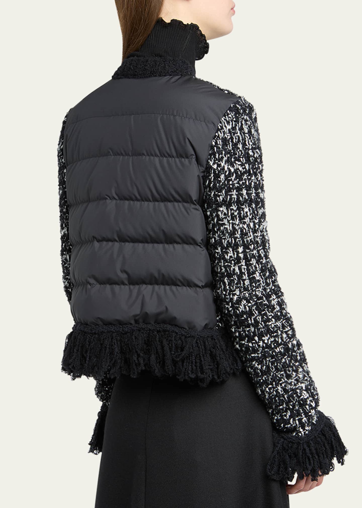 Moncler Fringe Button-Front Cardigan - Bergdorf Goodman