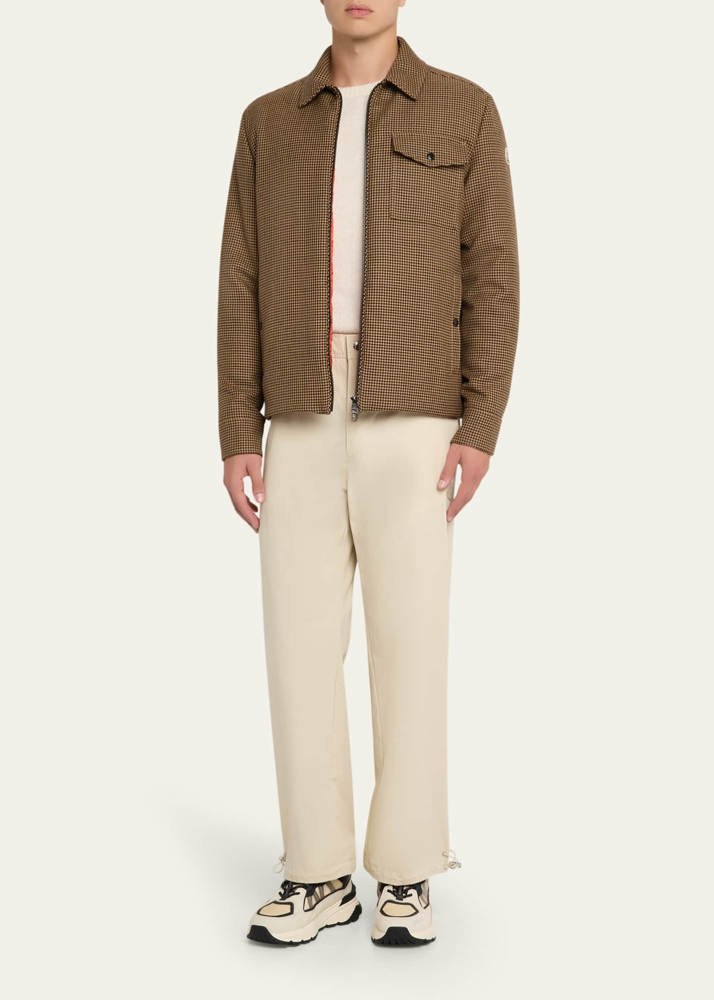 Moncler Men's Escaut Wool Down Shirt Jacket - Bergdorf Goodman