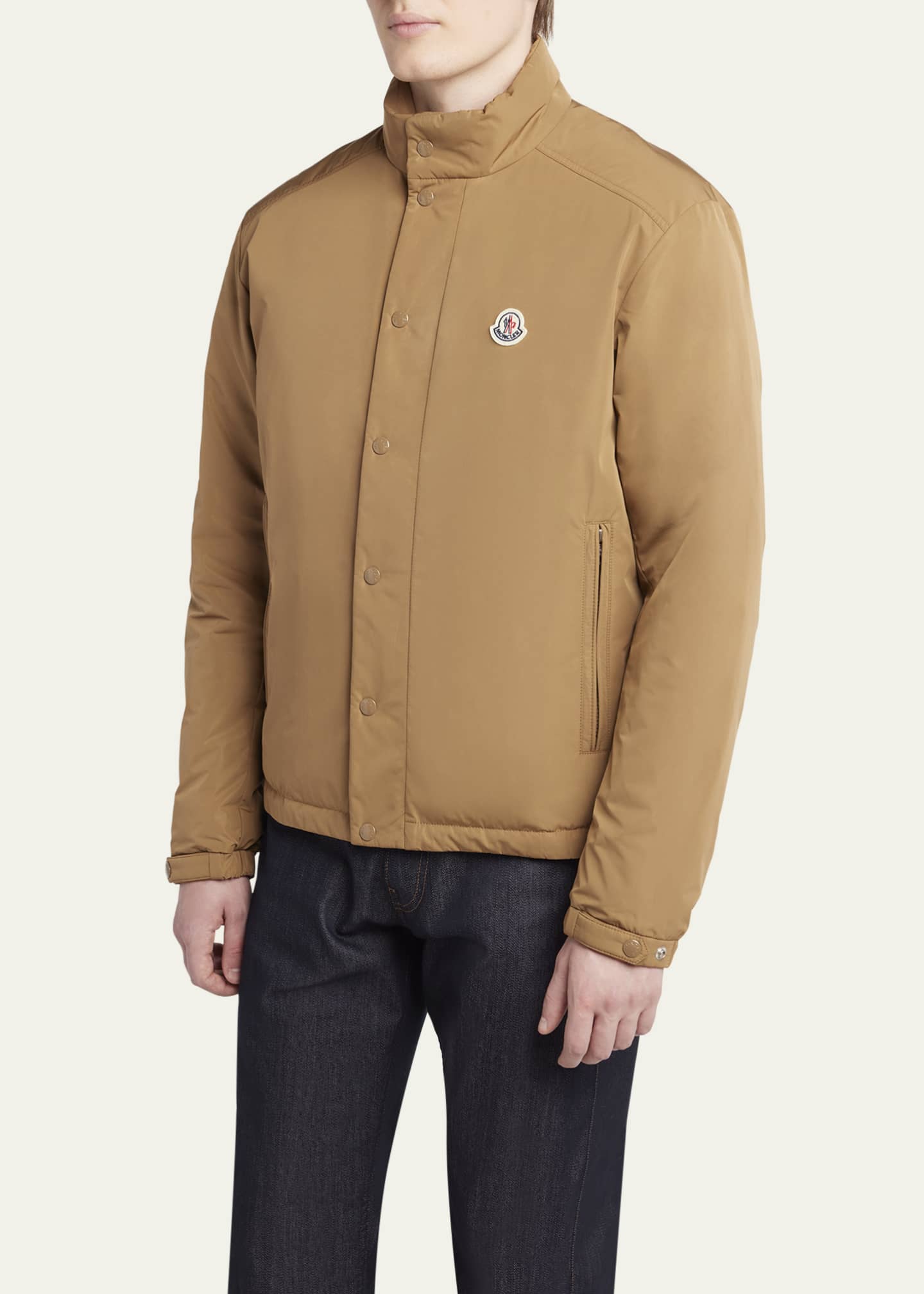 Moncler Men's Archivio Tan Micro Soft Light Padded Epin Jacket ...