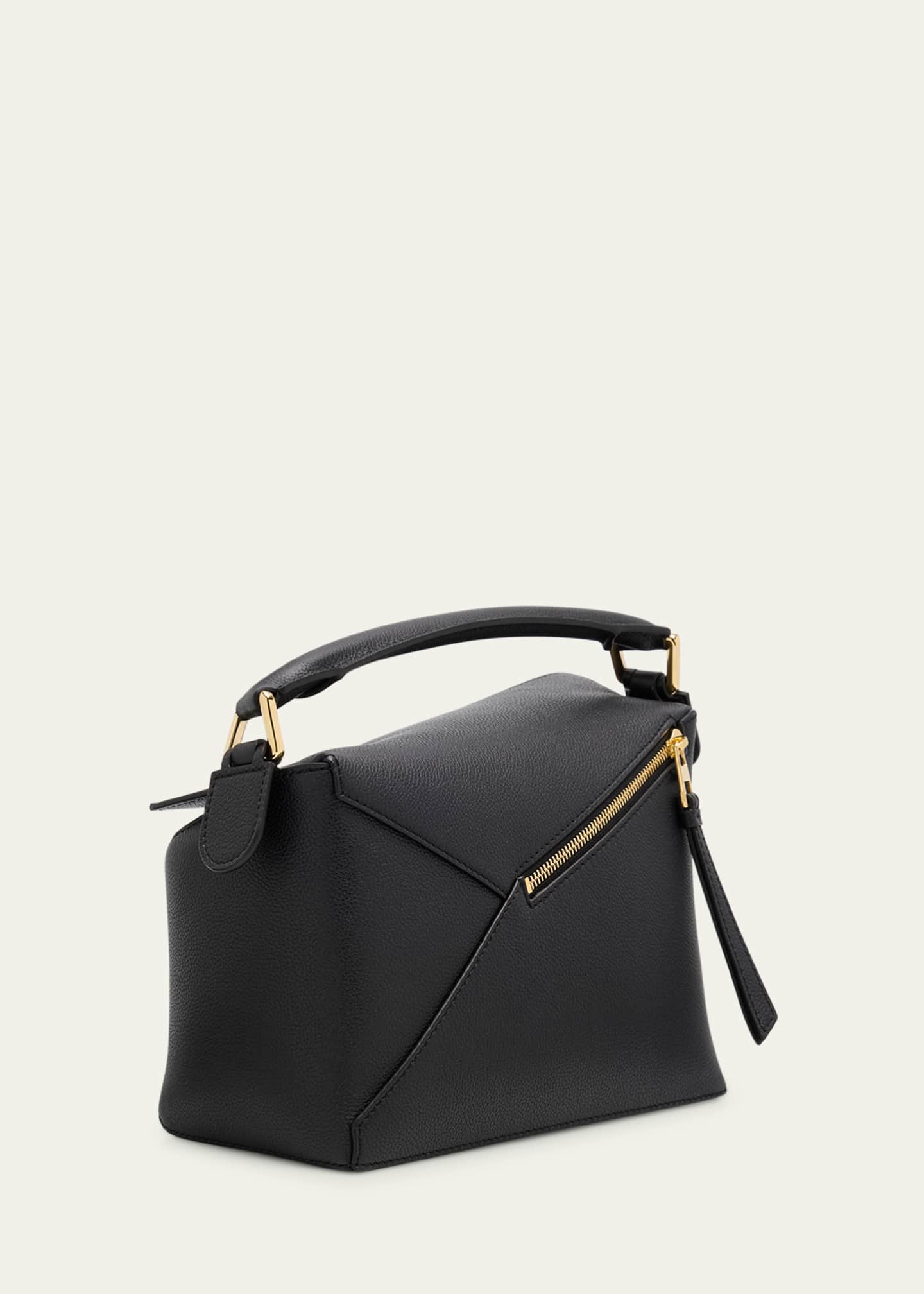 Loewe Puzzle Edge Small Top-Handle Bag in Grain Leather - Bergdorf Goodman