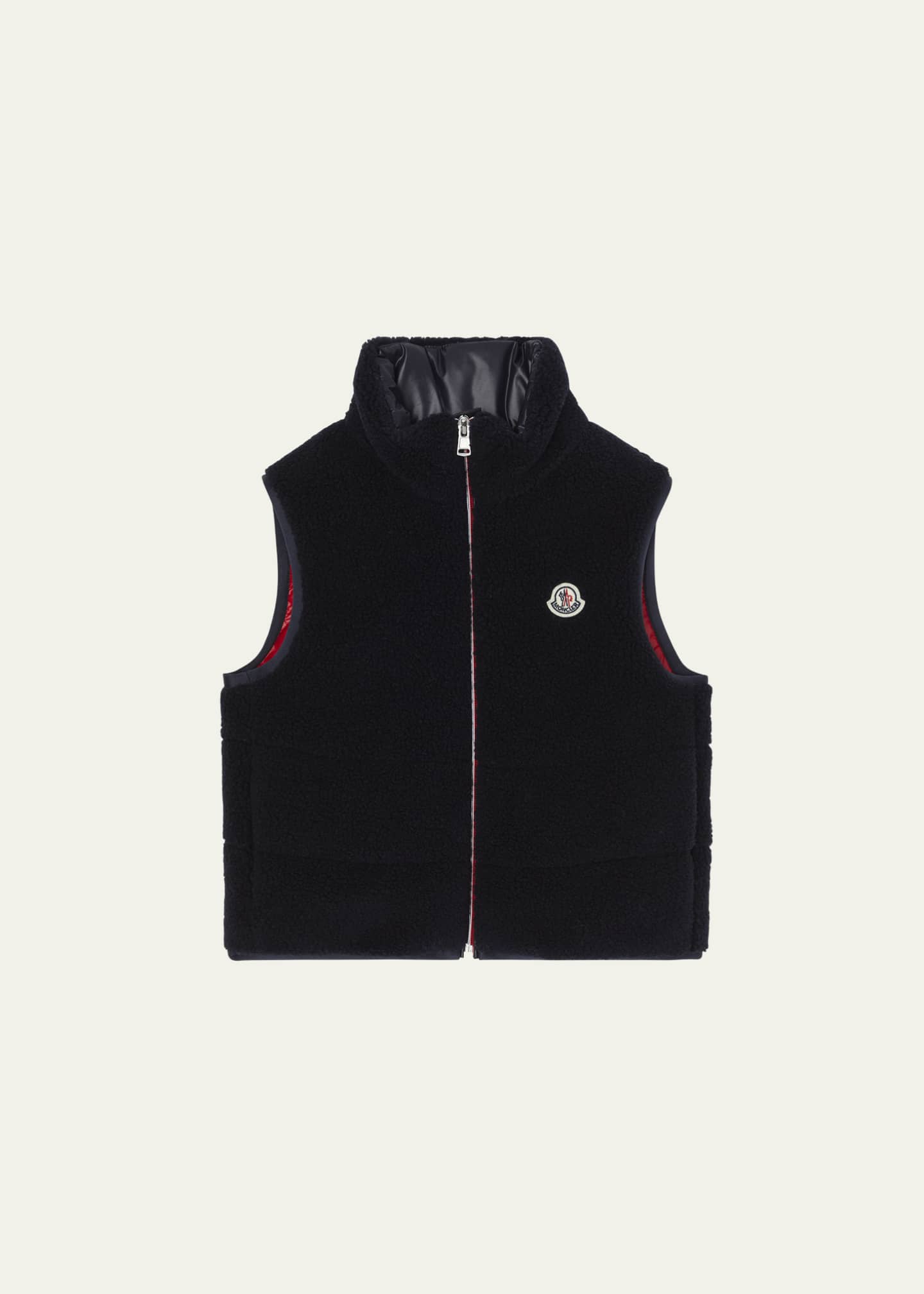 Moncler Boy's Orin Sherpa Padded Down Vest, Size 4-14 - Bergdorf Goodman