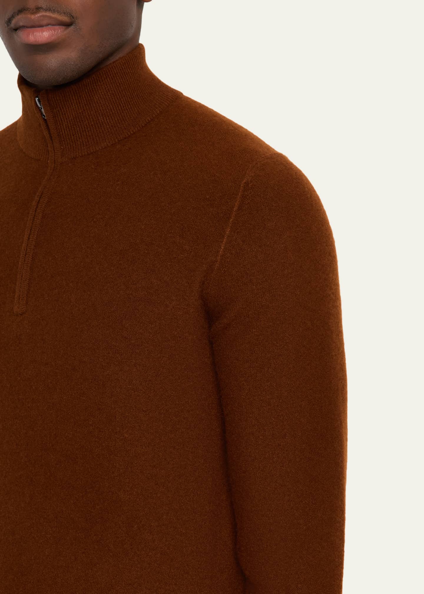 Vince Men's Plush Cashmere Quarter-Zip Sweater - Bergdorf Goodman