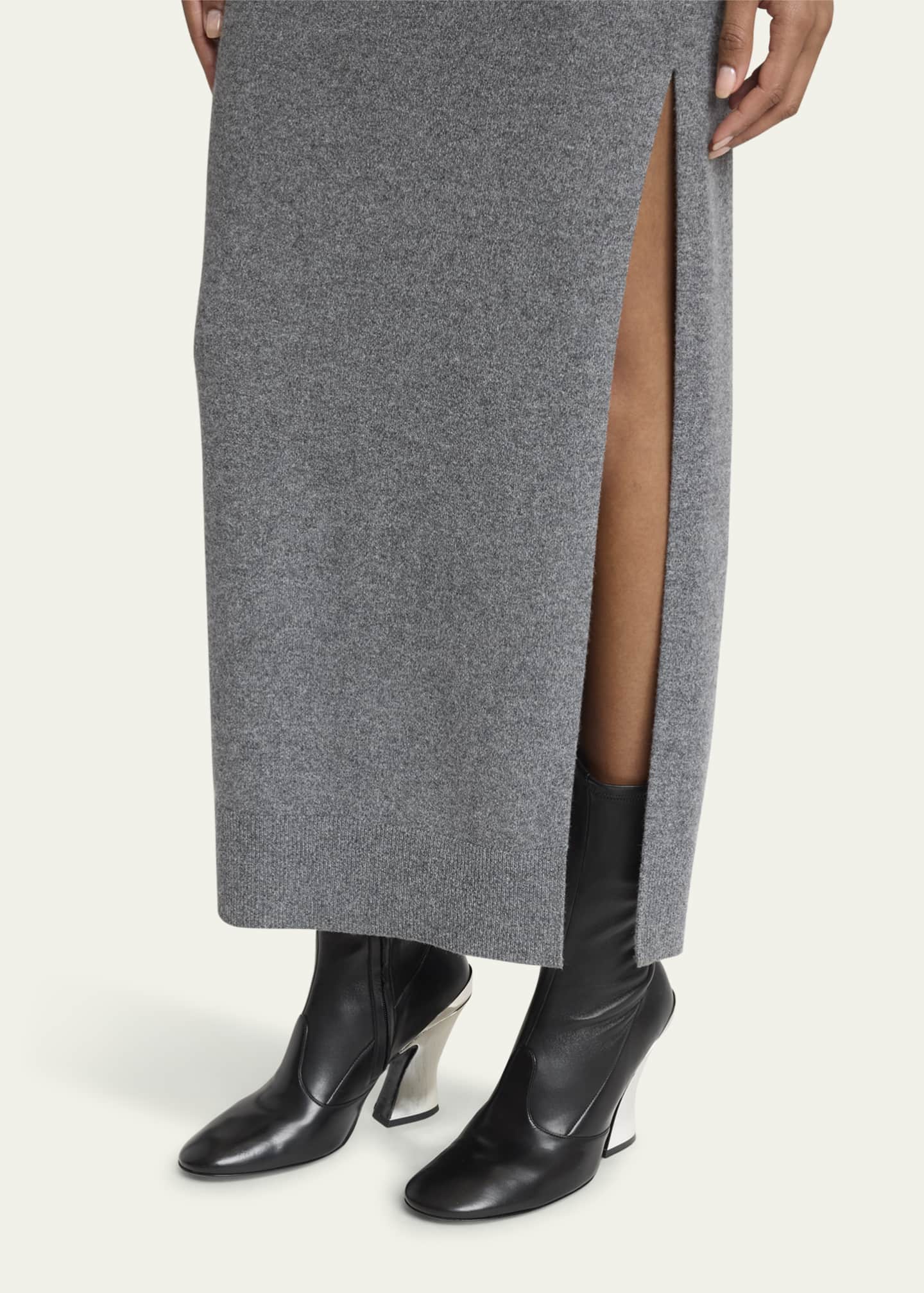 Givenchy Leather Metallic Sculpted-Heel Ankle Booties - Bergdorf Goodman