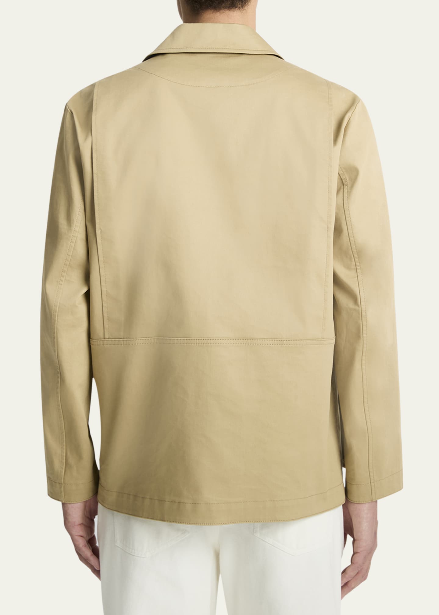 Vince Men's Italian Bonded Cotton Utility Hunting Jacket - Bergdorf Goodman