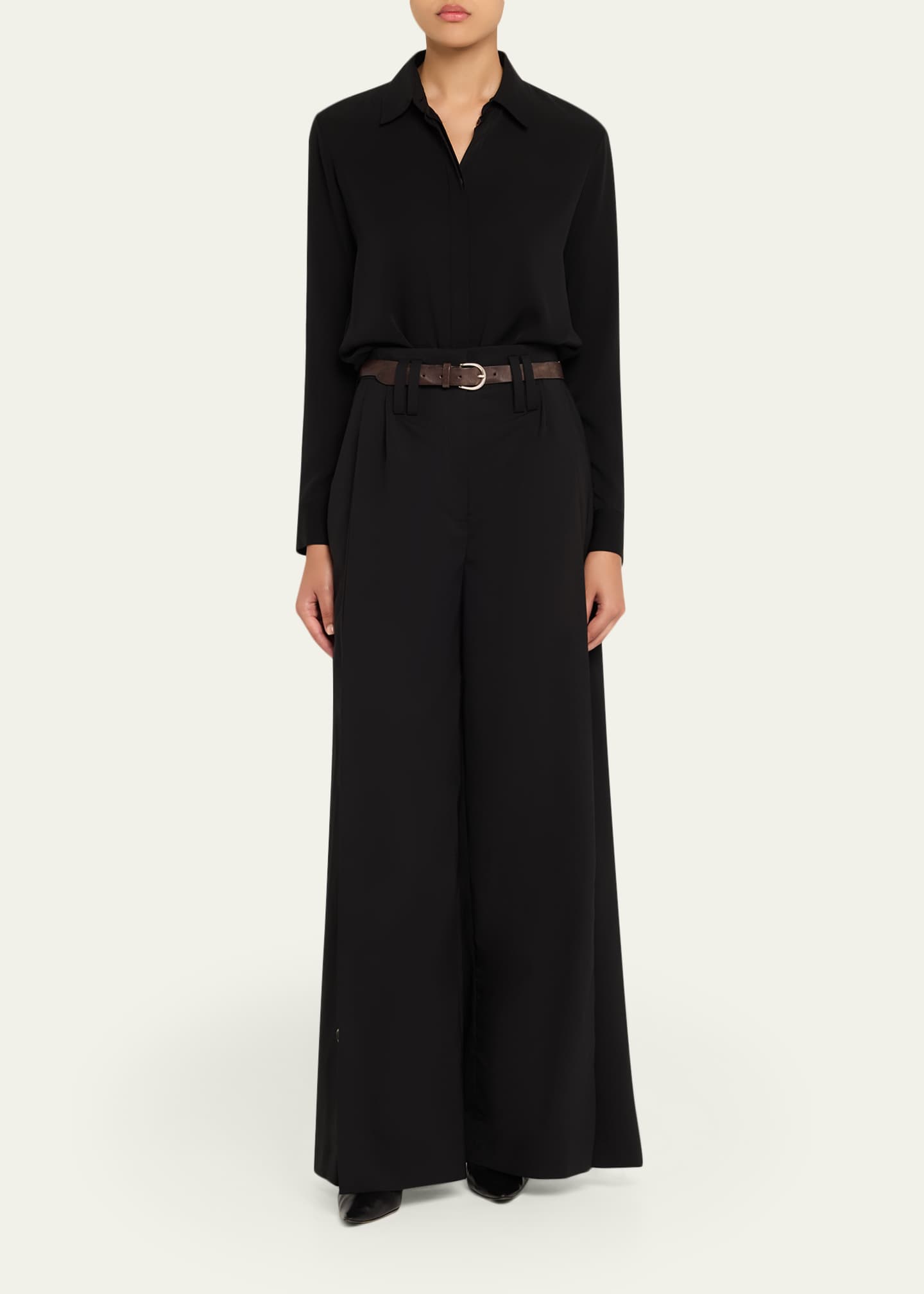 A.W.A.K.E. MODE Split Wide-Leg Pants - Bergdorf Goodman