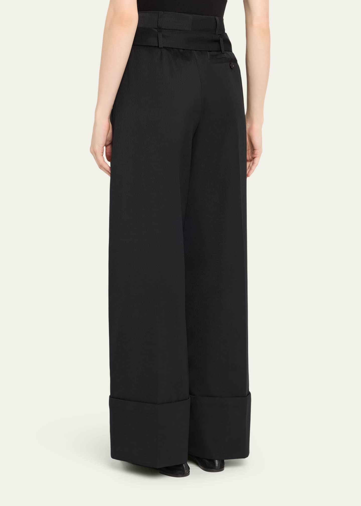 Simone Rocha Multi Belt Loop Wide-Leg Trousers - Bergdorf Goodman