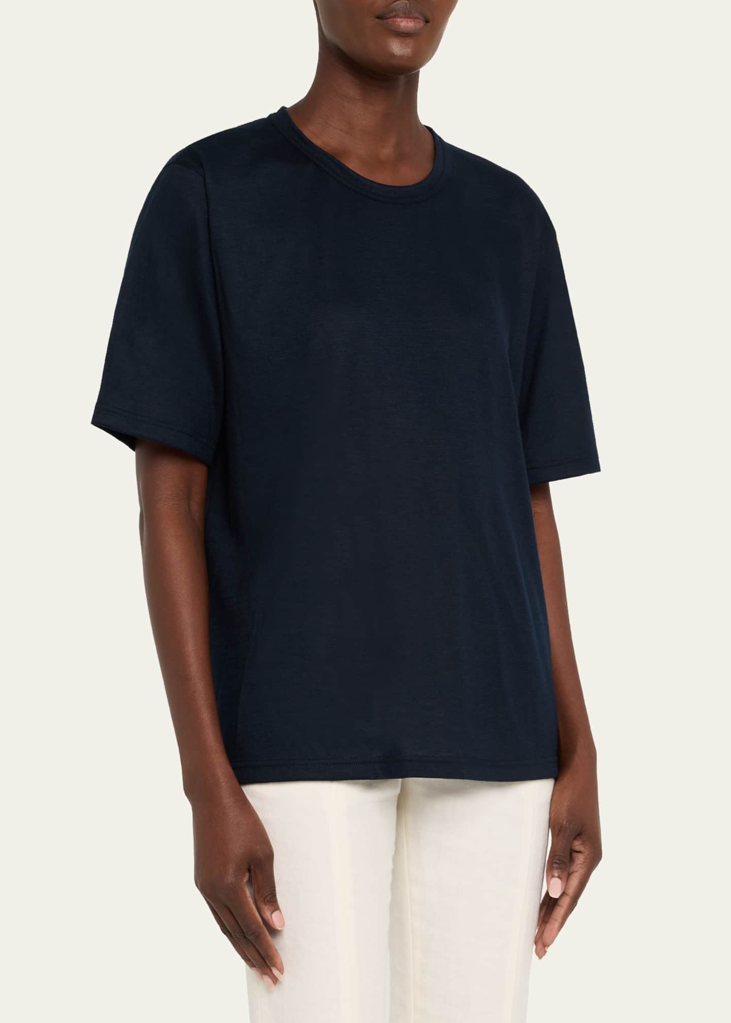 Gabriela Hearst Kirby Cashmere Short-Sleeve T-Shirt - Bergdorf Goodman