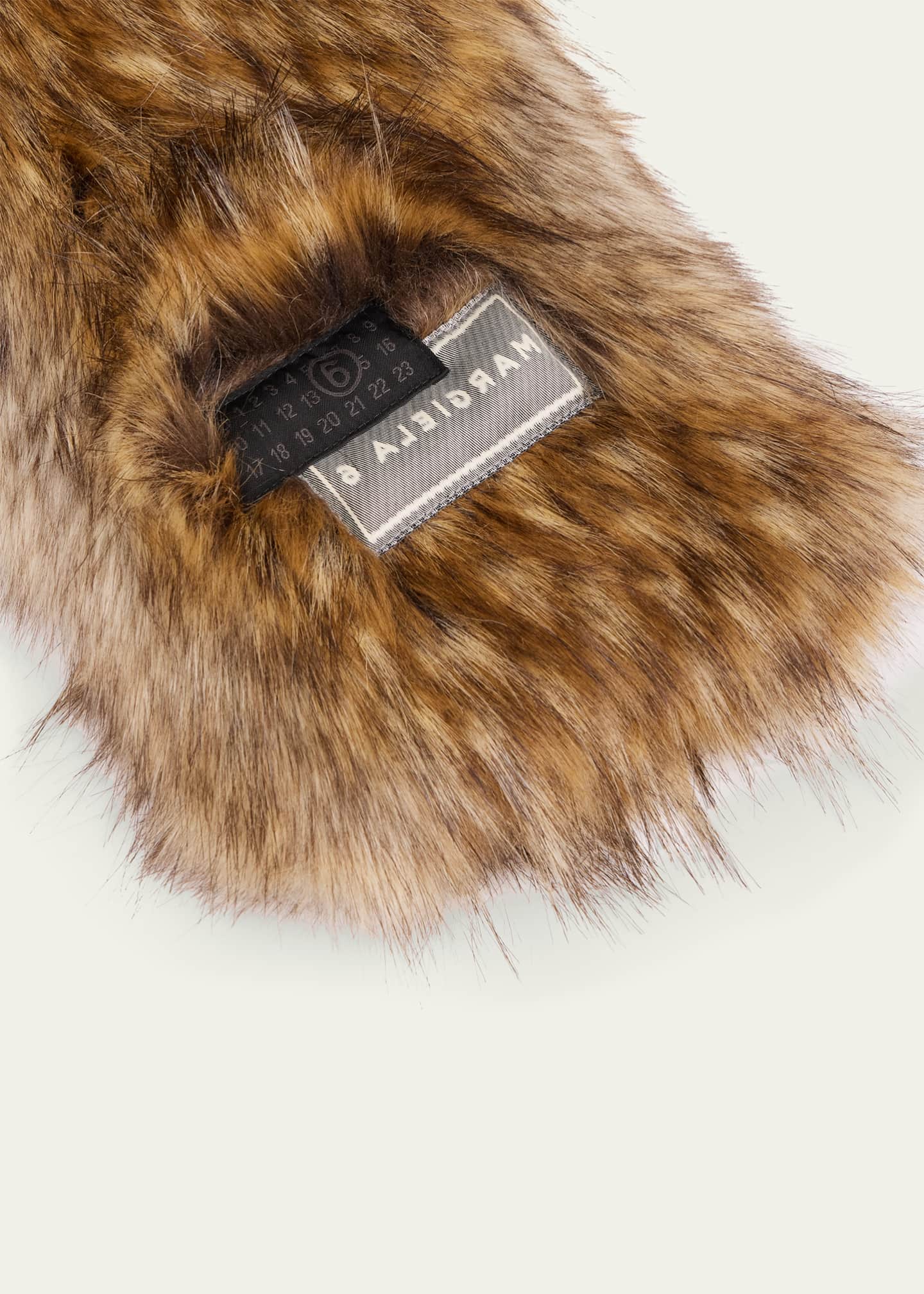 MM6 Maison Margiela Faux Fur Scarf - Bergdorf Goodman