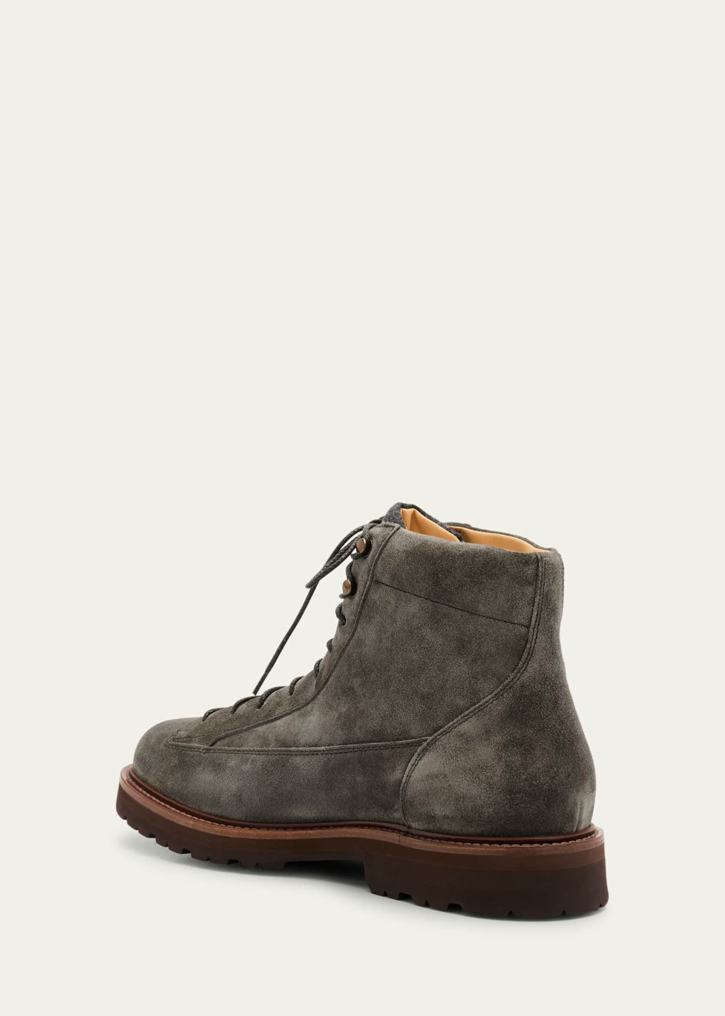 Brunello Cucinelli Men's Suede Urban Hiker Boots - Bergdorf Goodman