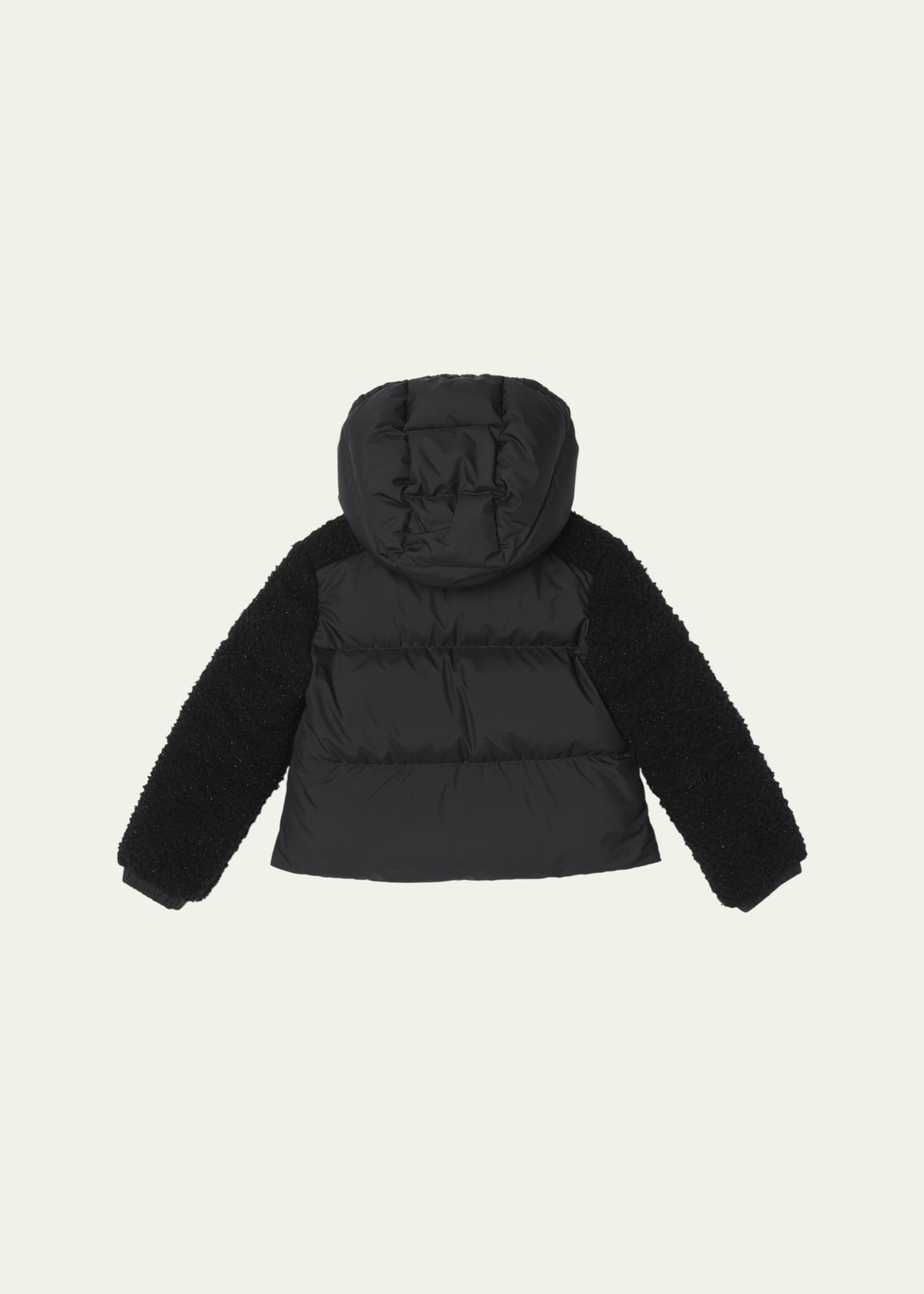 Moncler Girl's Zambaga Sparkly Hooded Down Jacket, Size 8-10 - Bergdorf ...
