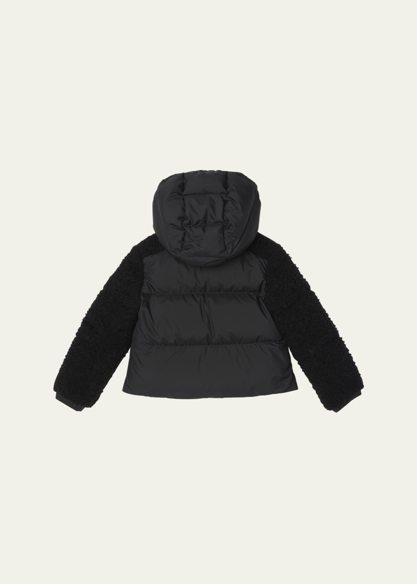 Moncler Girl's Zambaga Sparkly Hooded Down Jacket, Size 12-14 ...