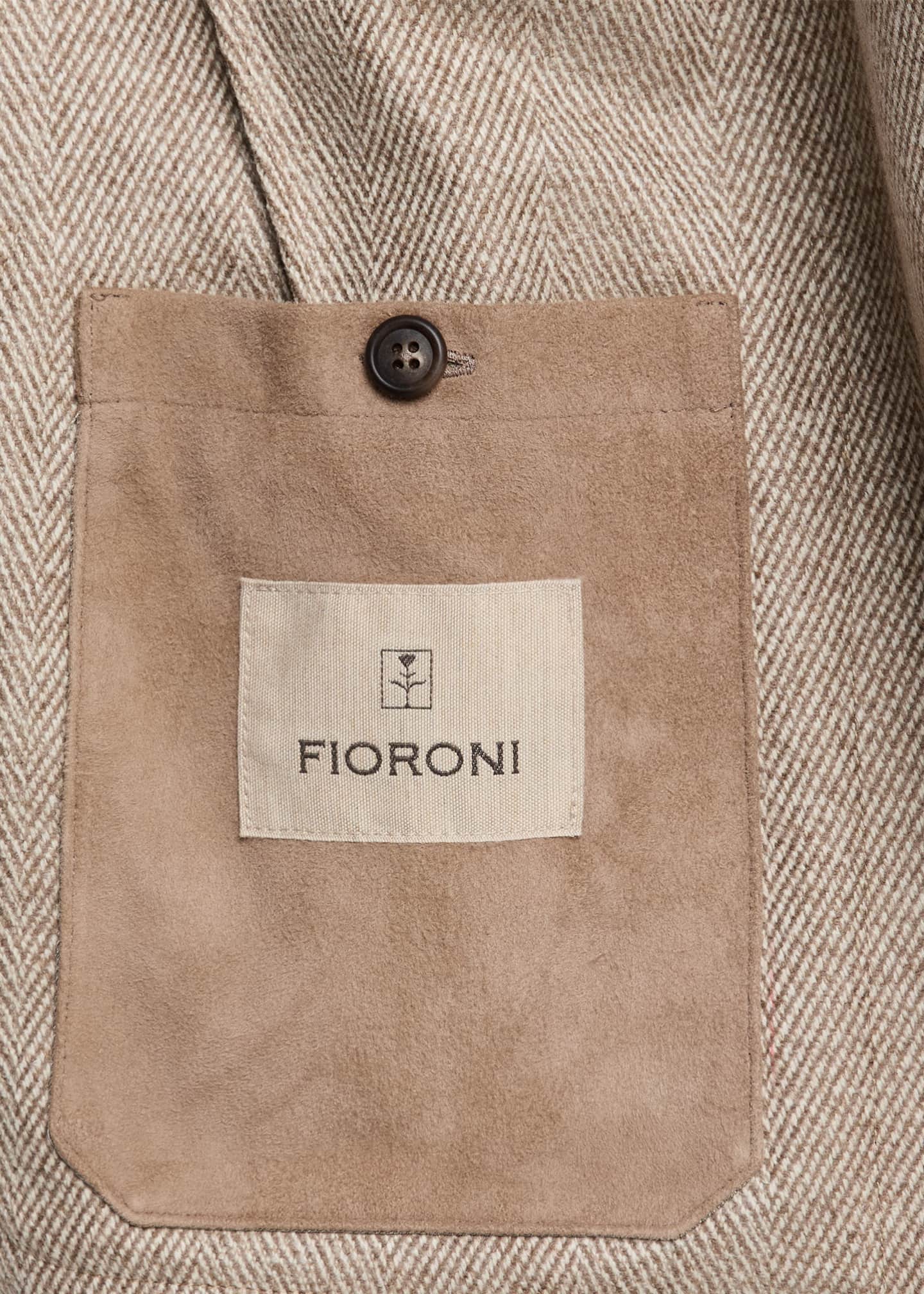 Fioroni Men's Cashmere Herringbone Voyager Jacket - Bergdorf Goodman