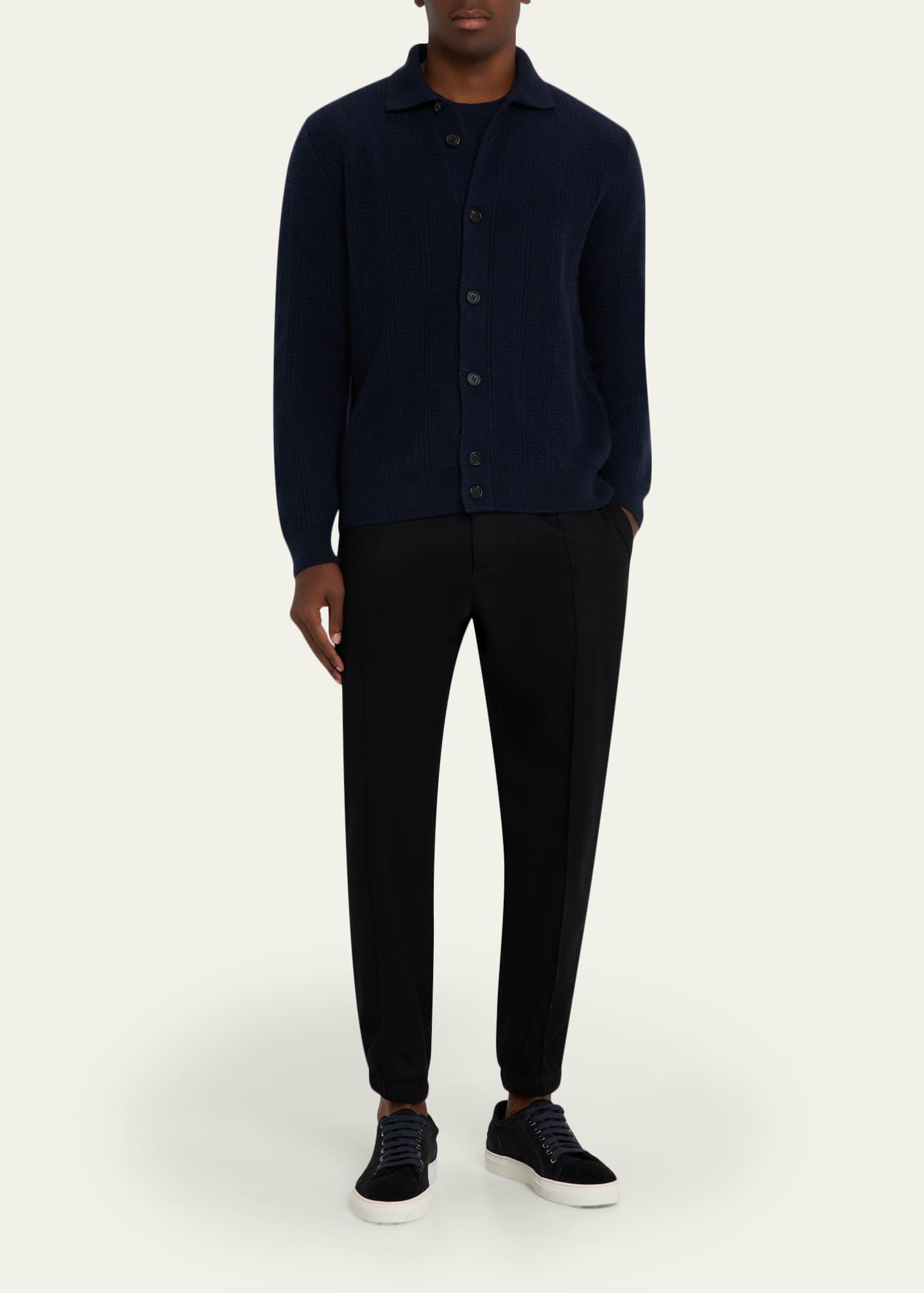 Fioroni Men's Textured Cashmere Cardigan - Bergdorf Goodman