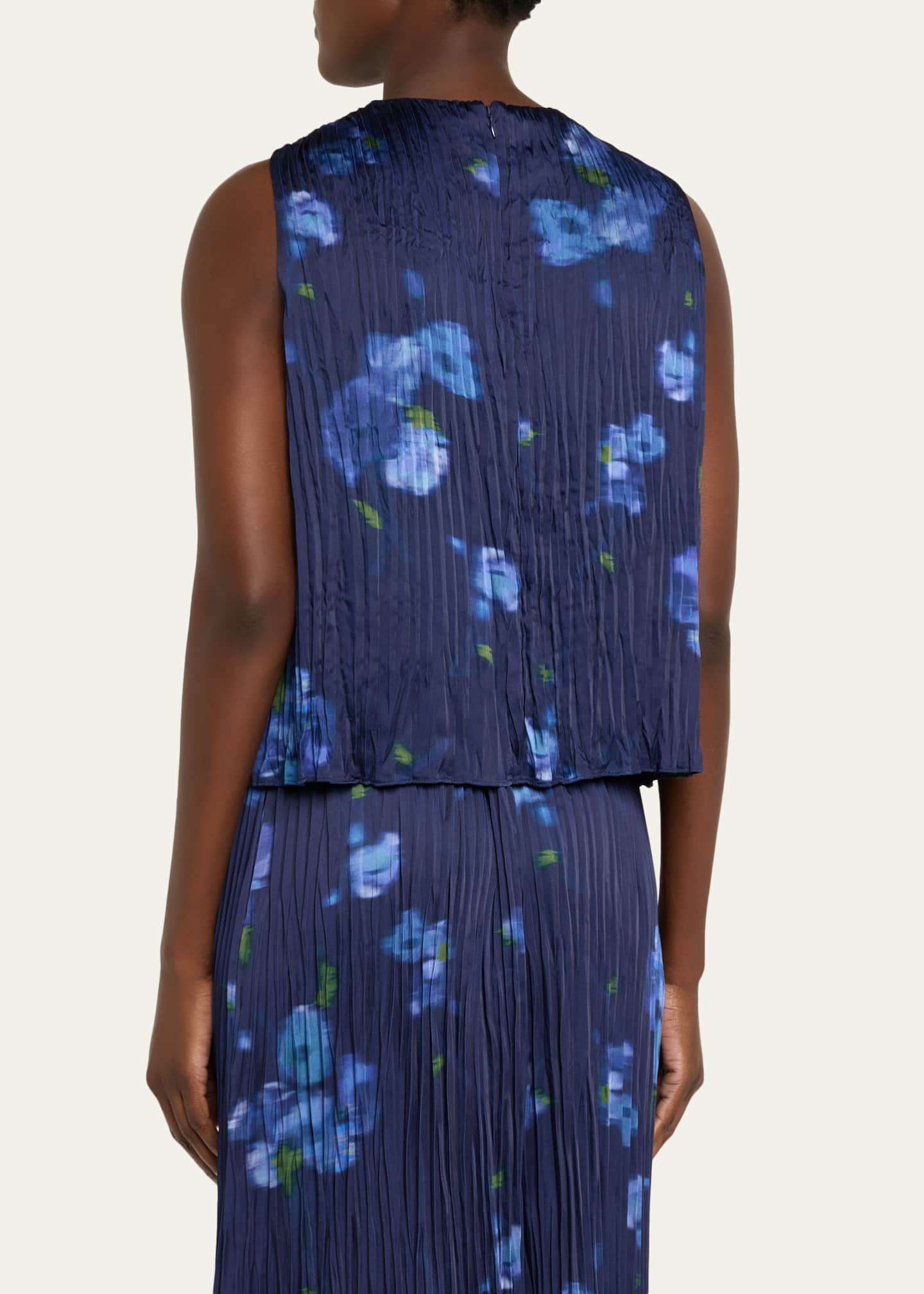 Vince Blurred Poppy Top - Bergdorf Goodman