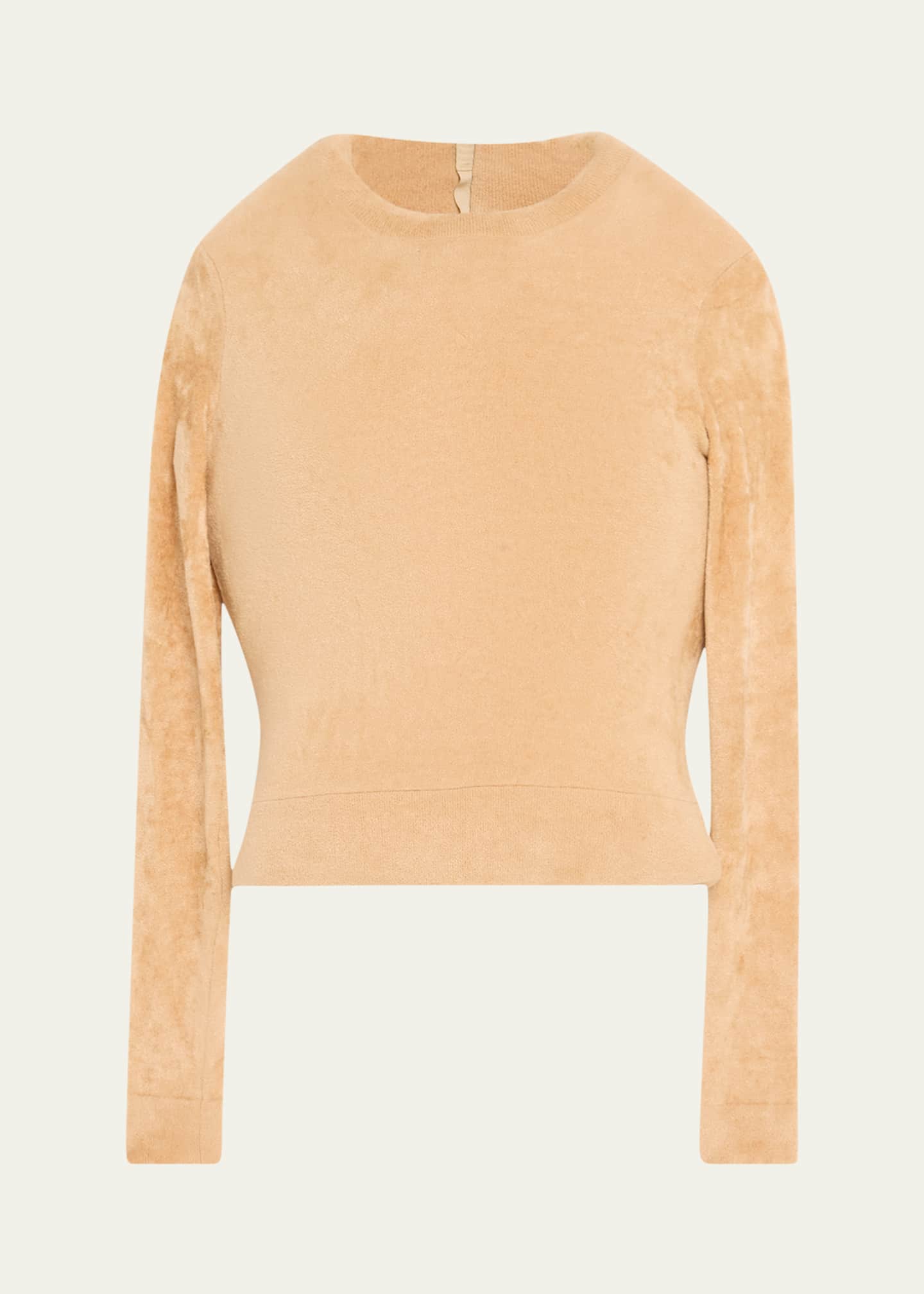 Marc Jacobs Runway Velvet Knit Padded Sweater - Bergdorf Goodman