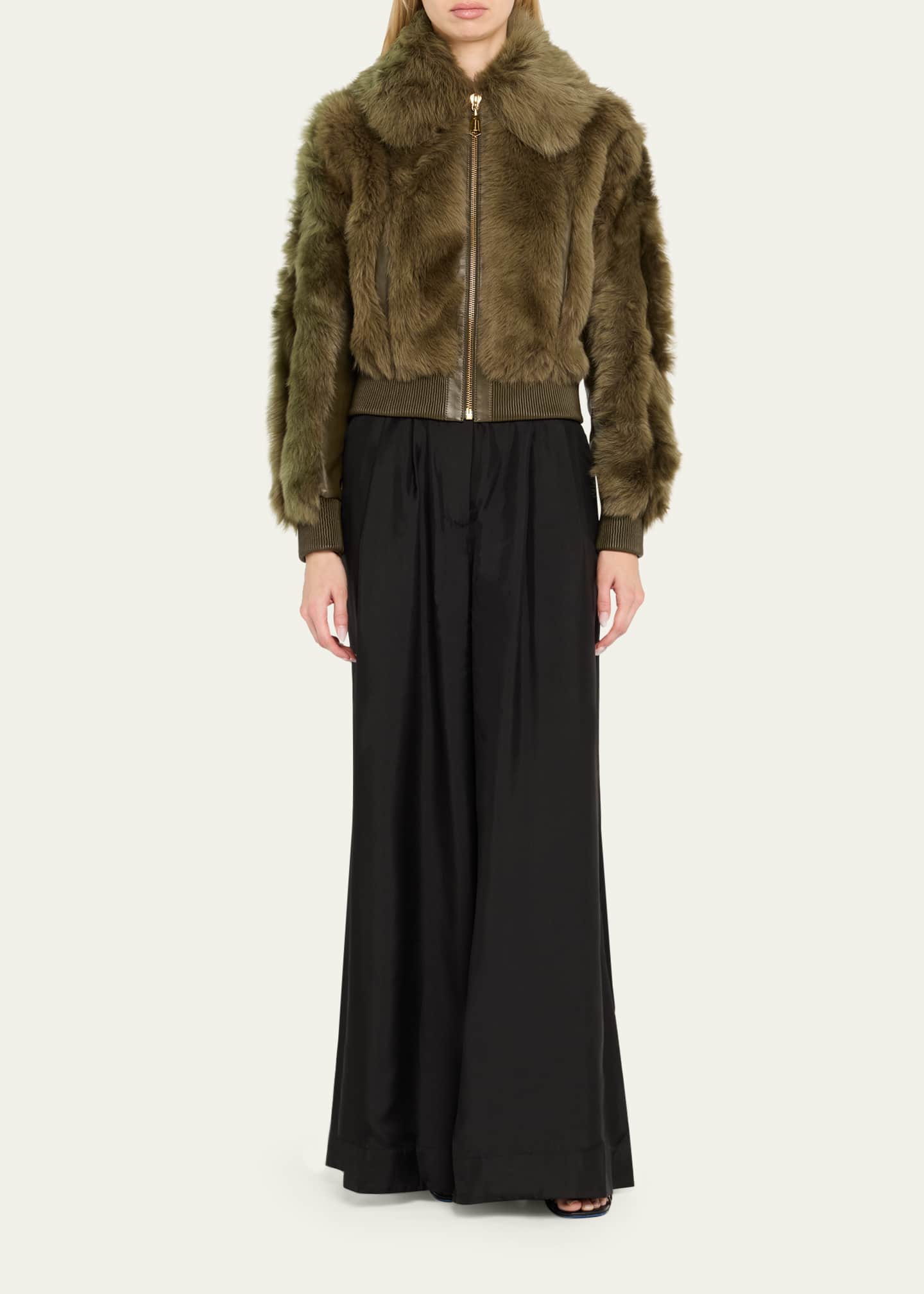 Zimmermann Hypnotic Shearling Bomber Jacket - Bergdorf Goodman