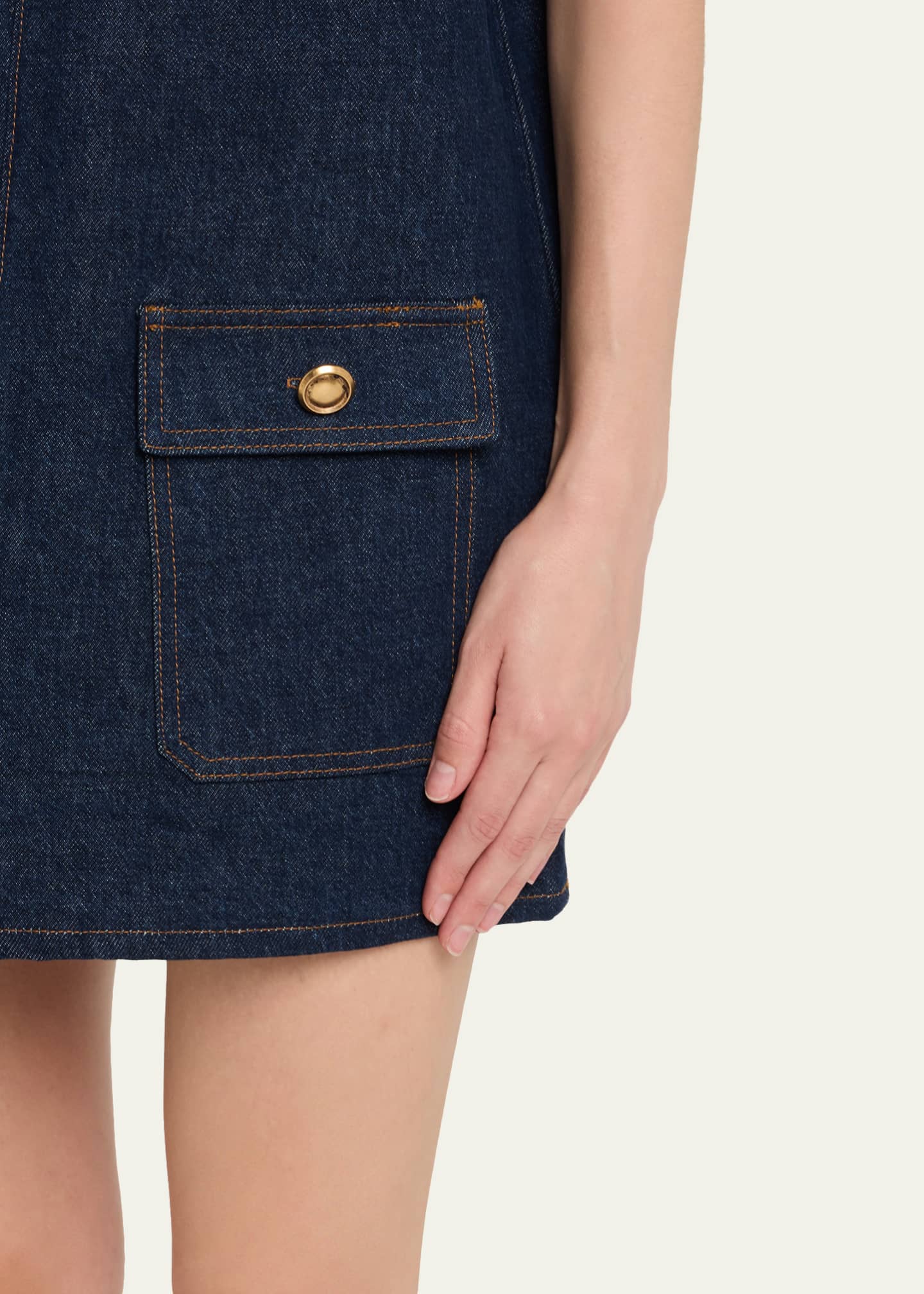 FRAME The Pinafore Mini Dress - Bergdorf Goodman