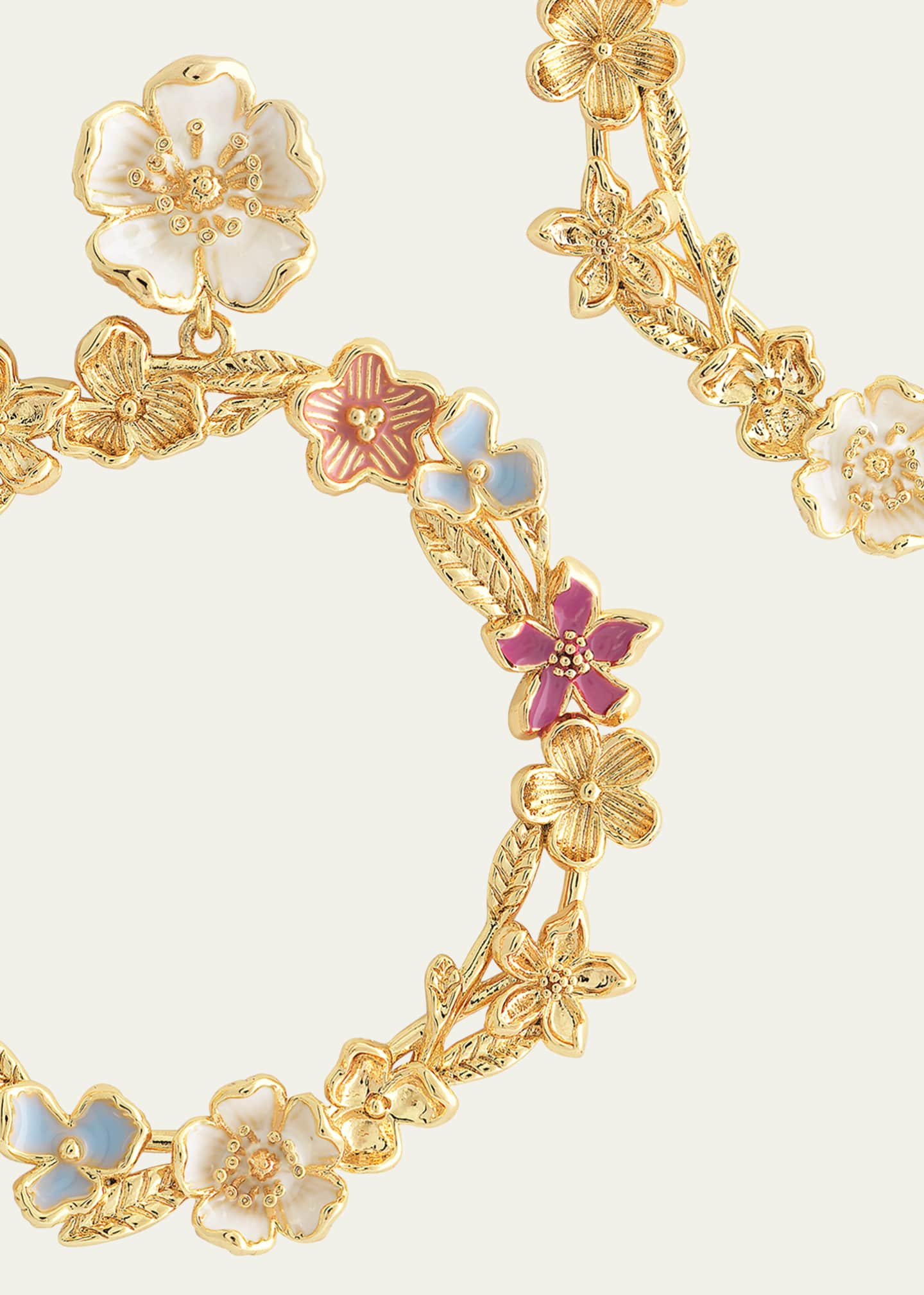 Anabel Aram Jewelry Wildflowers Gathered Hoop Earrings - Bergdorf Goodman
