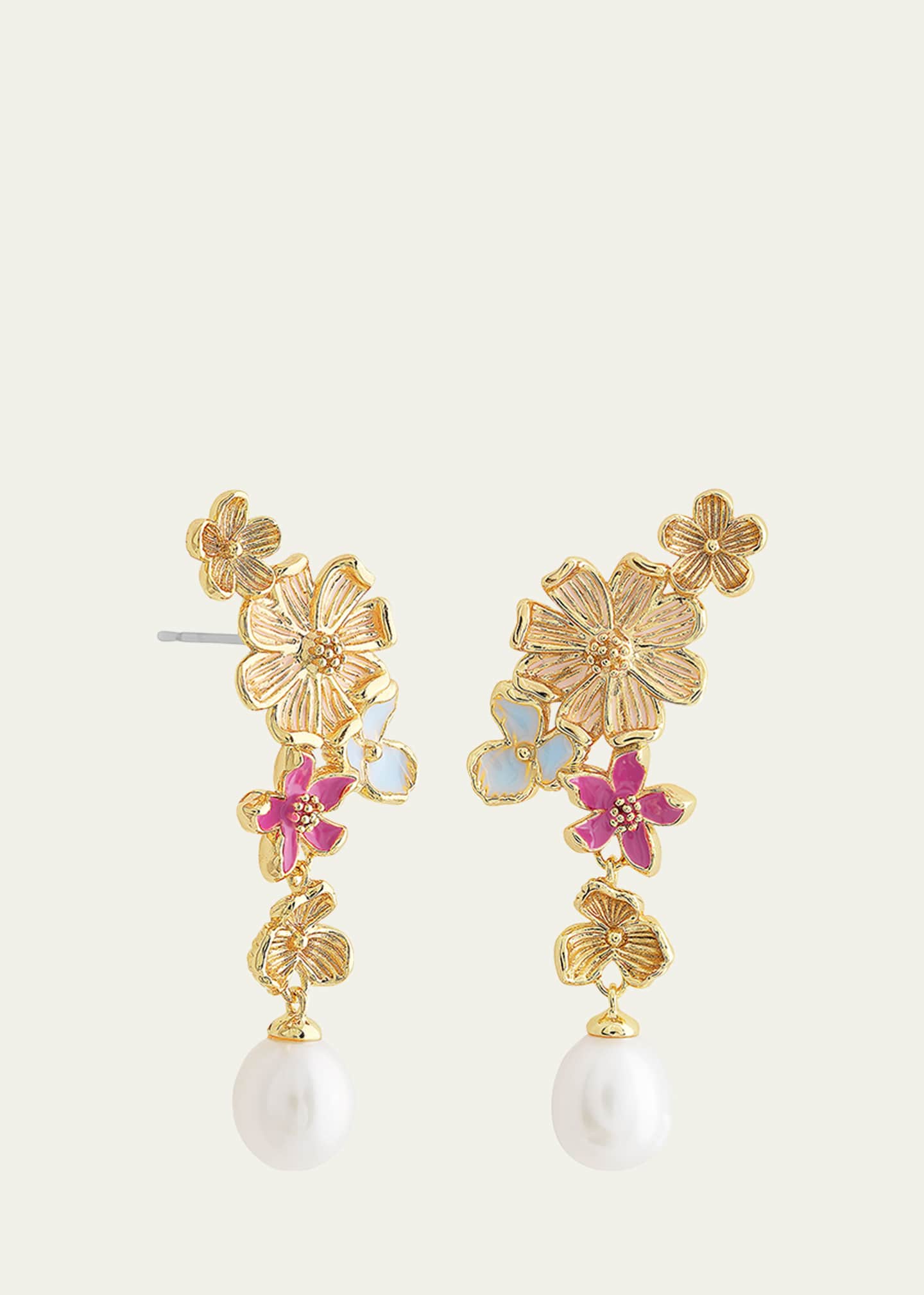 Anabel Aram Jewelry Wildflowers Pearl Drop Earrings - Bergdorf Goodman