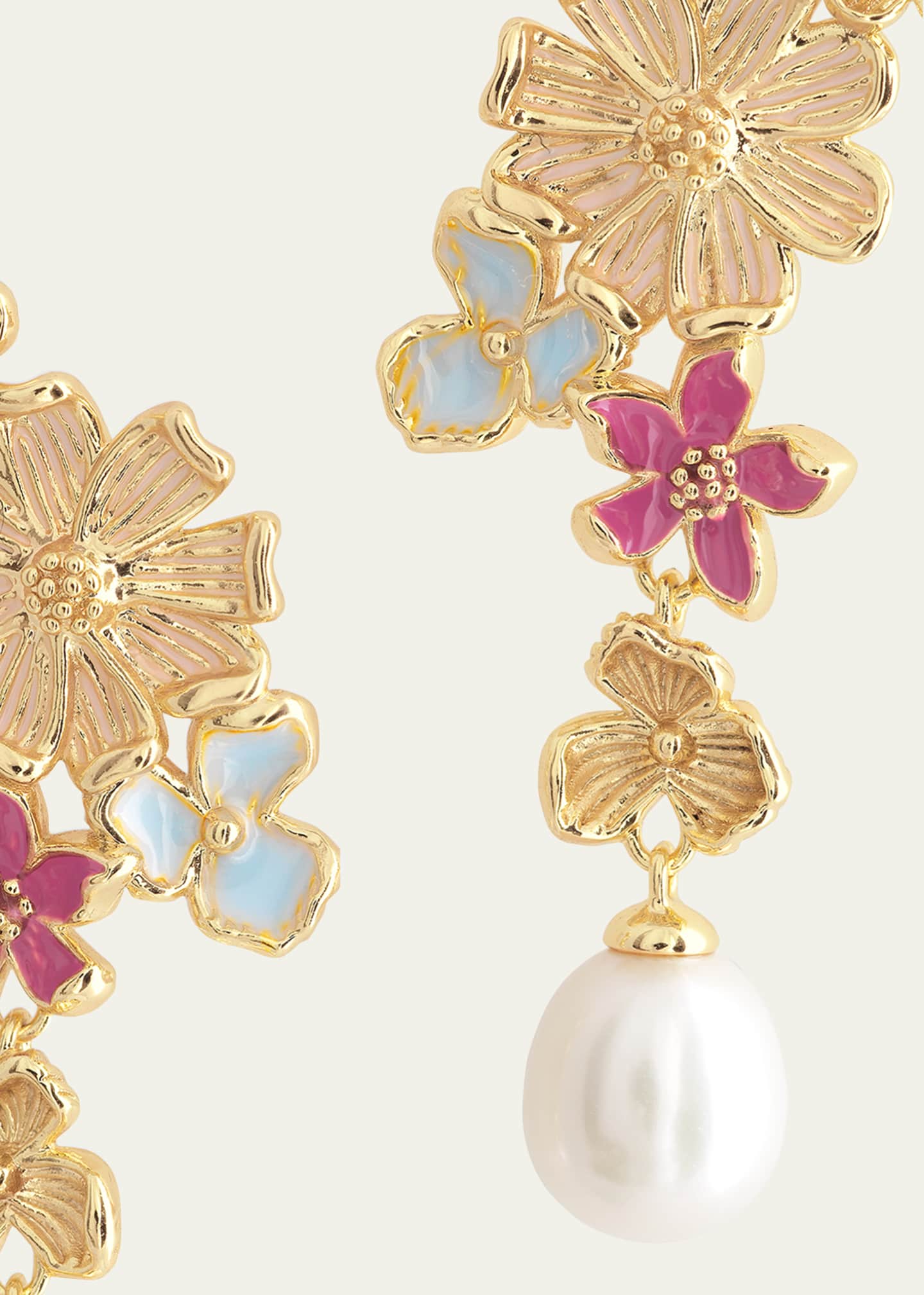 Anabel Aram Jewelry Wildflowers Pearl Drop Earrings - Bergdorf Goodman
