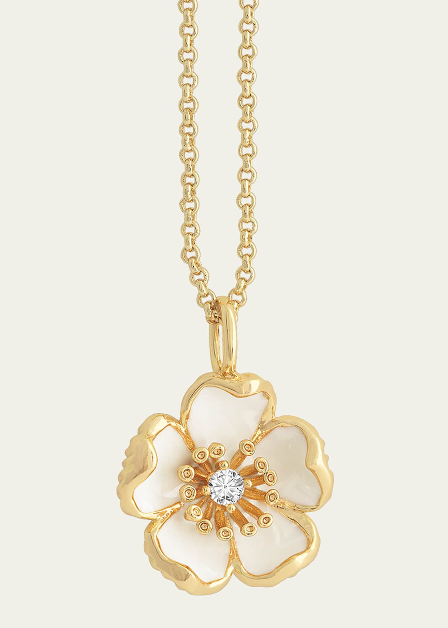 Anabel Aram Jewelry Wildflowers Enameled Pendant Necklace - Bergdorf ...