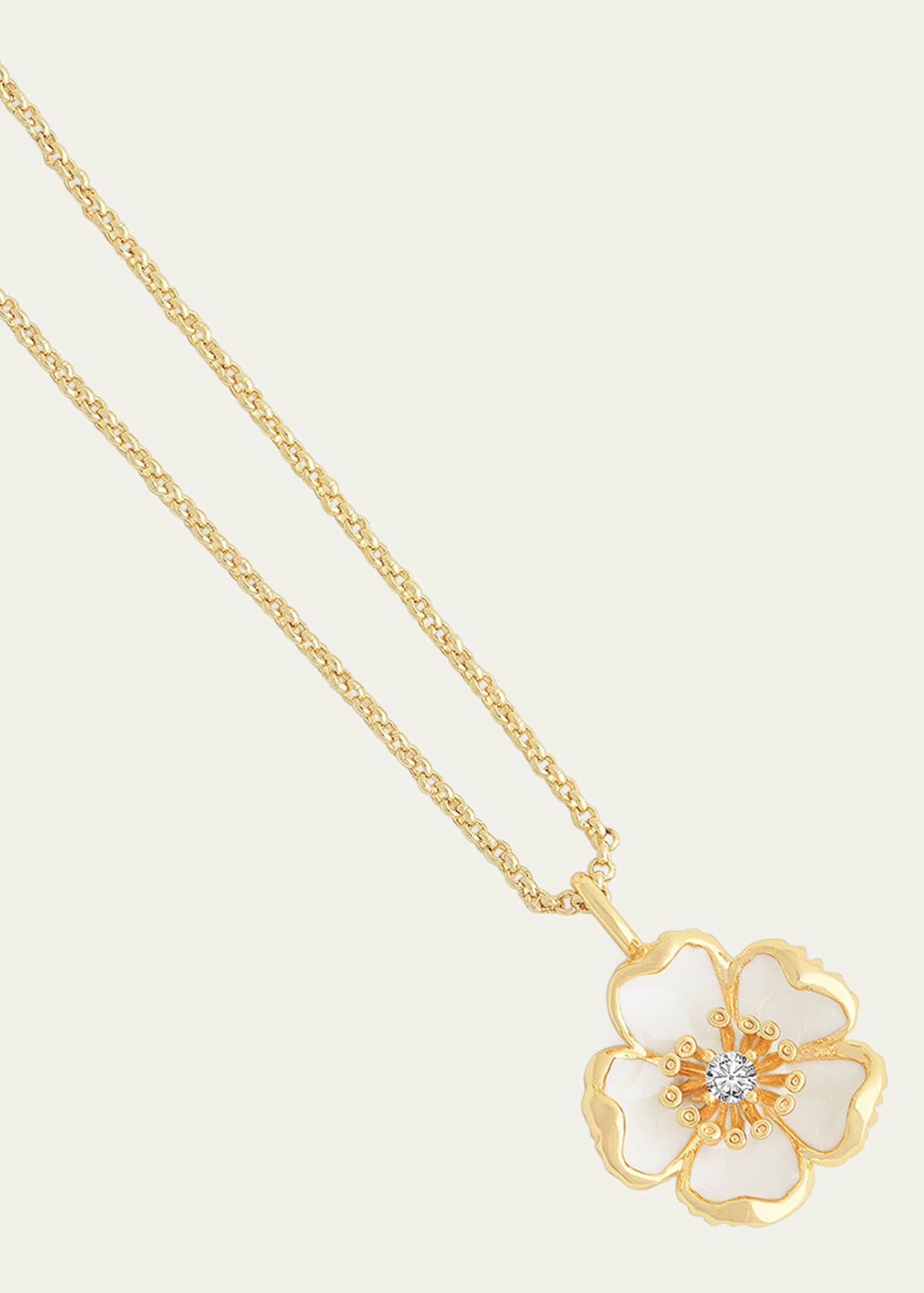Anabel Aram Jewelry Wildflowers Enameled Pendant Necklace - Bergdorf ...