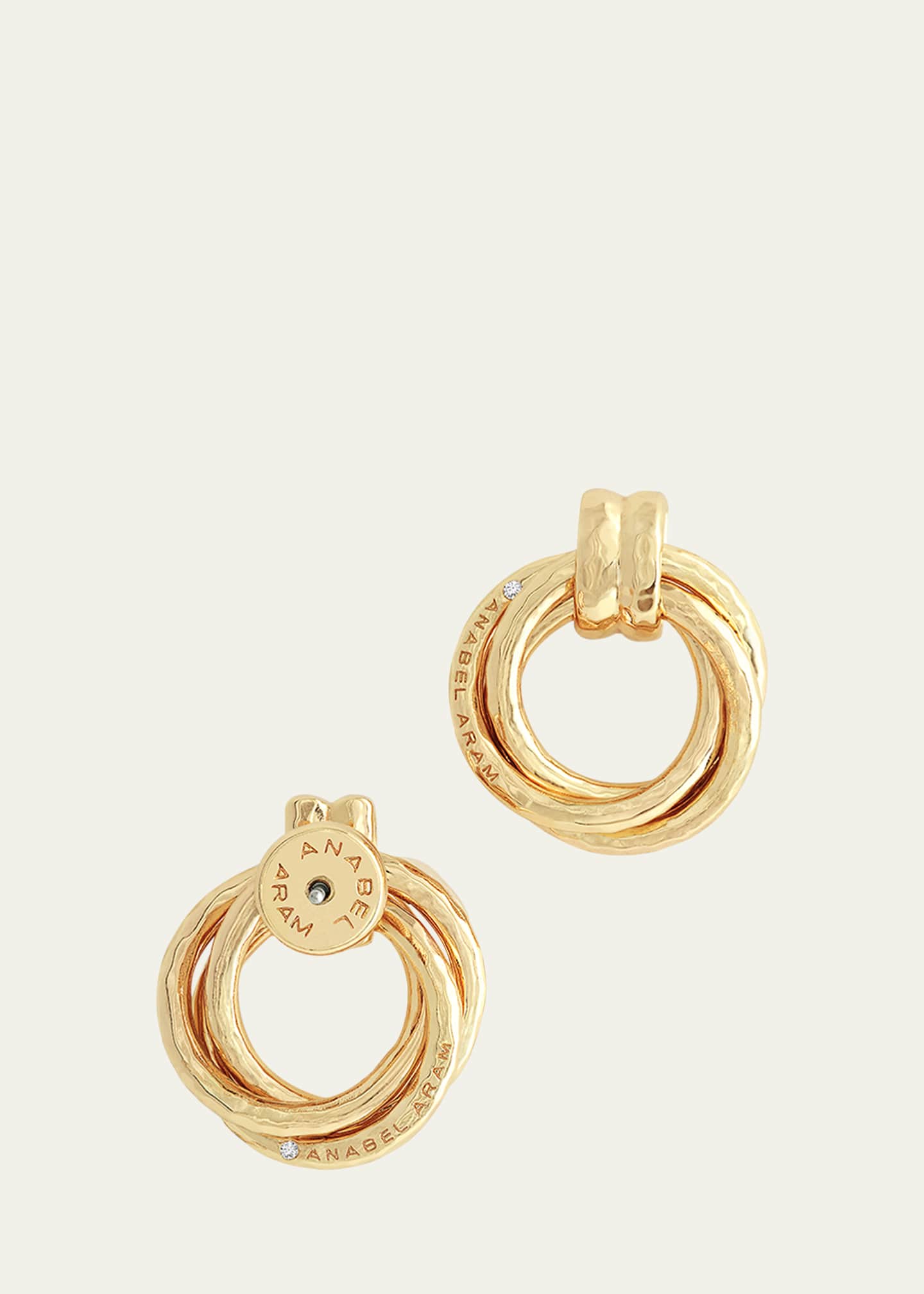 Anabel Aram Jewelry Neptune Triple Ring Earrings - Bergdorf Goodman